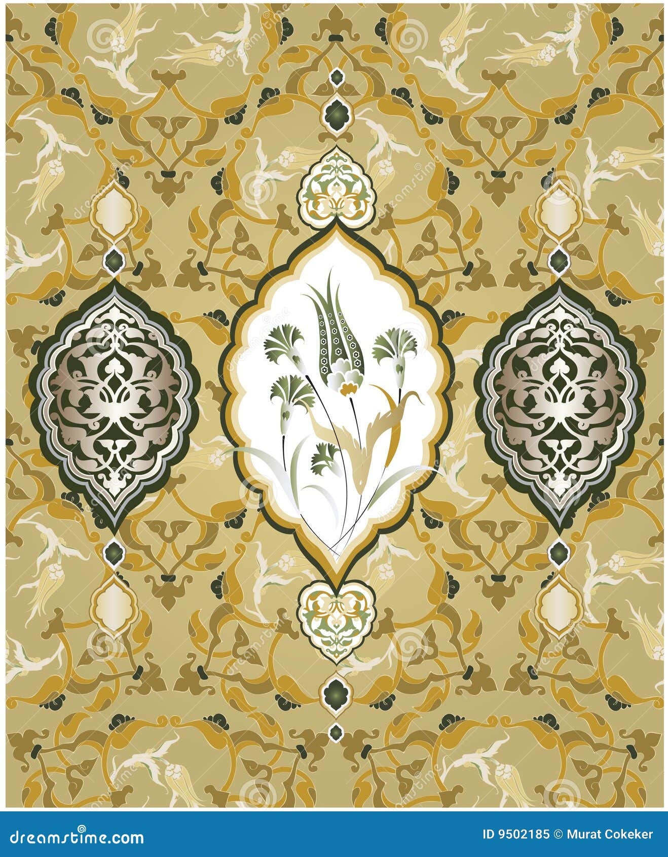 Traditional Ottoman Turkish Seamless Design Stock Vector - Illustration ...