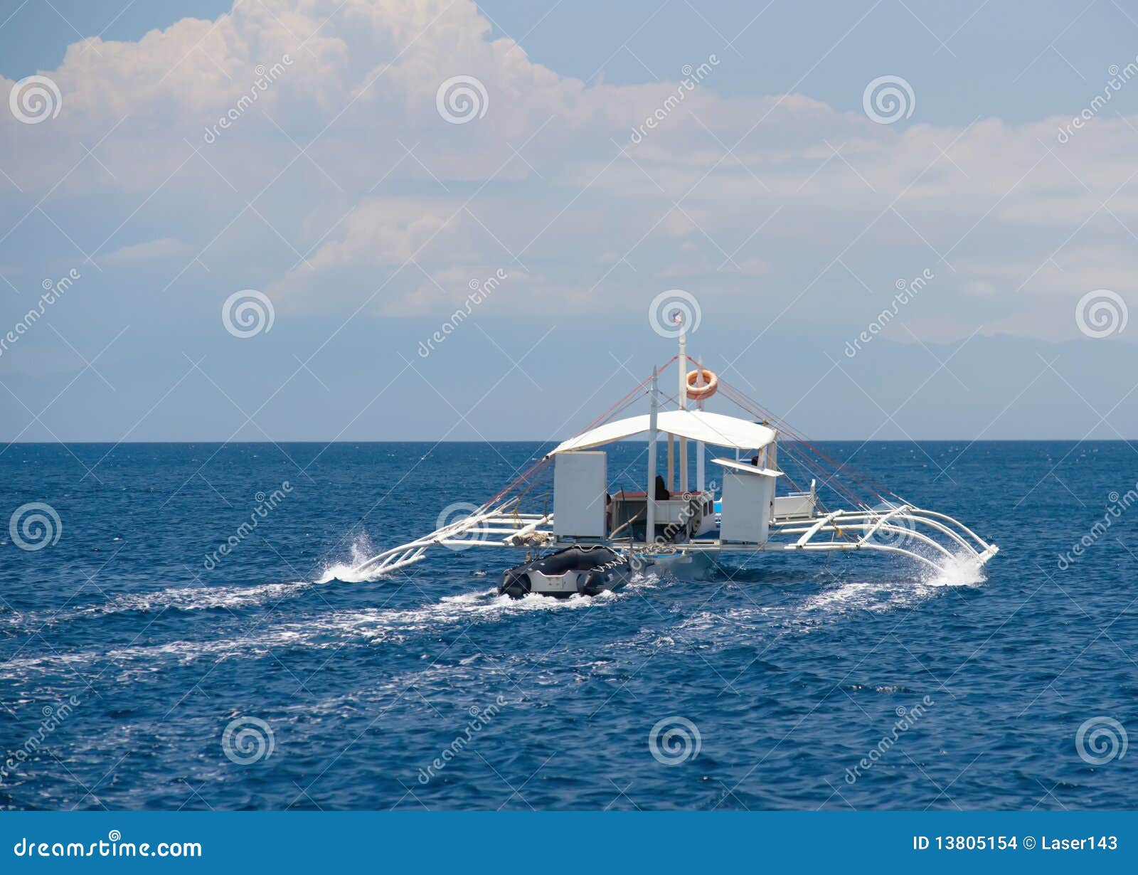 Traditional outrigger stock photo. Image of feature, bamboo - 13805154