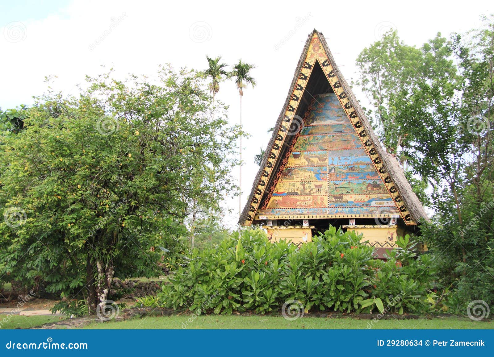 Traditional Palauan bay stock photo. Image of tree, rest - 29280634