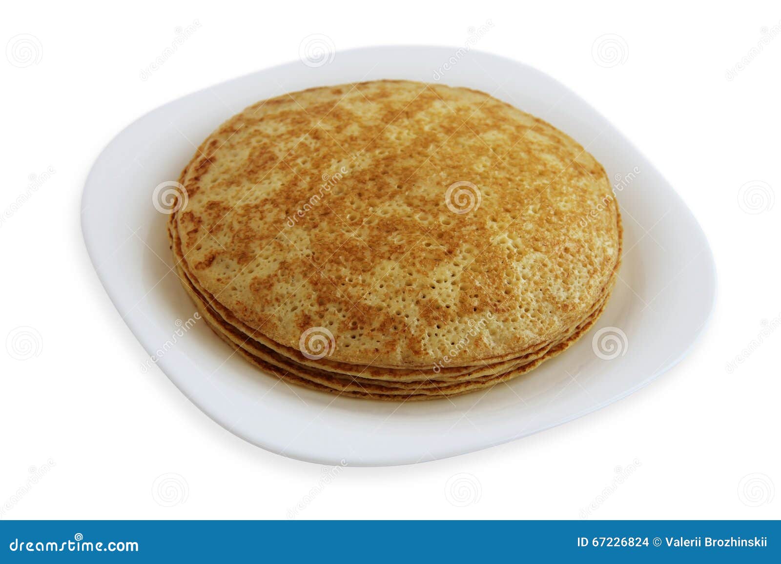 Traditional Pancakes - Russian Blini Stock Illustration - Illustration ...