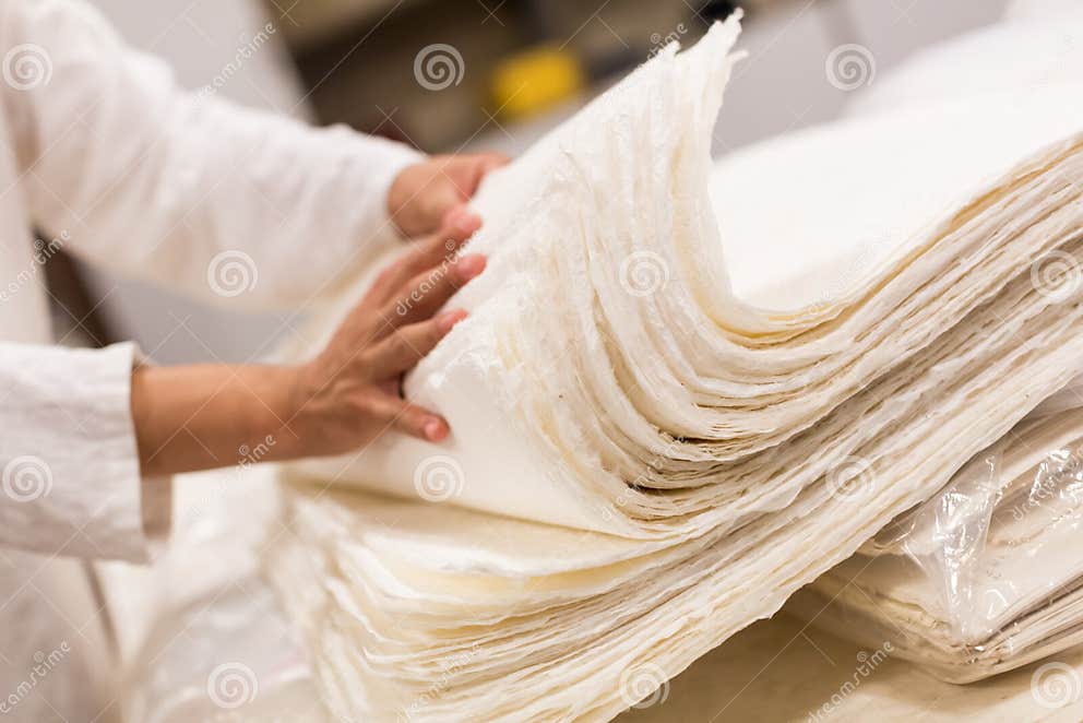 The Traditional Papermaking Stock Photo - Image of medieval, dried ...