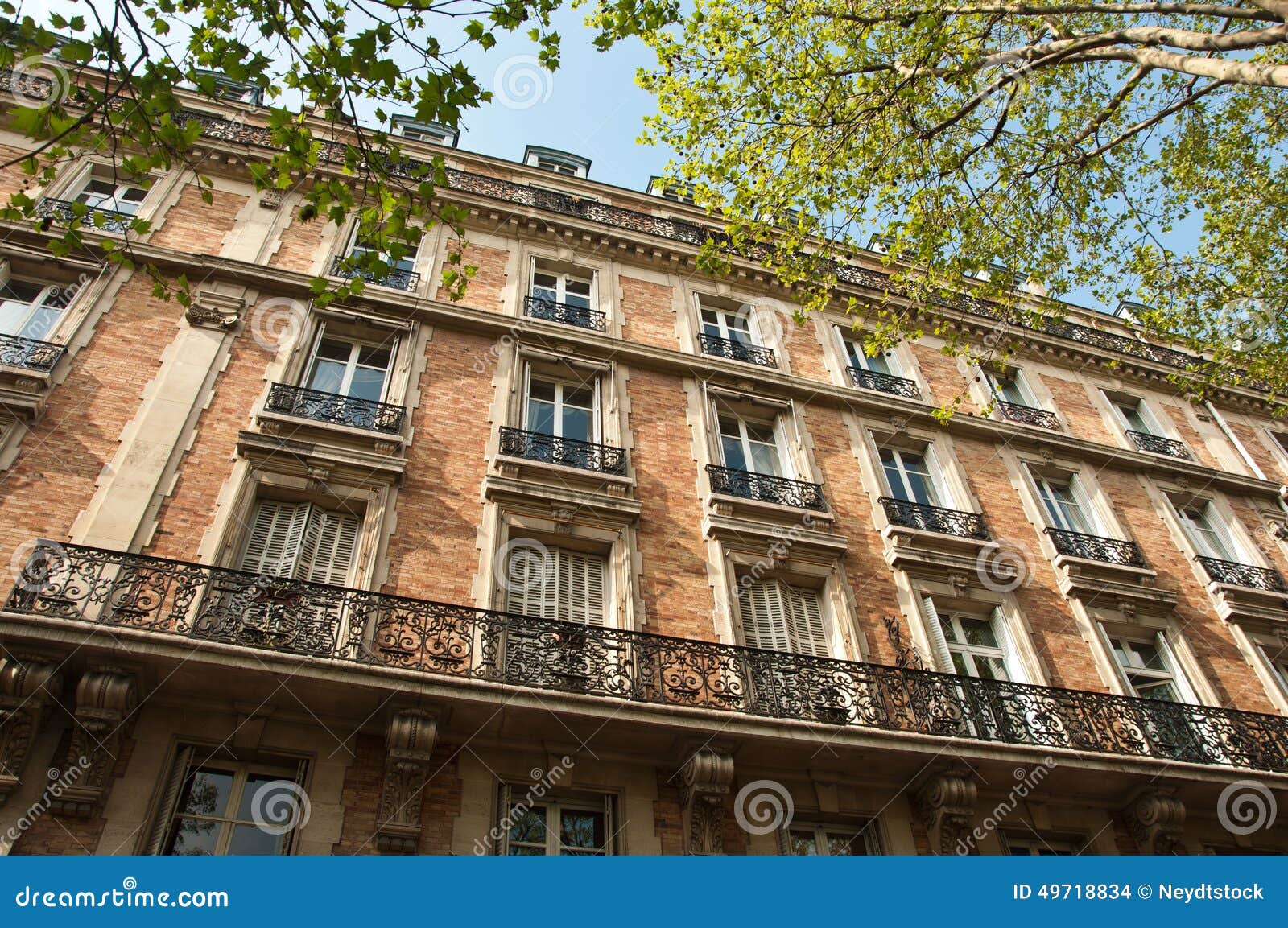 Traditional Parisian Building Stock Photo - Image of design, home: 49718834