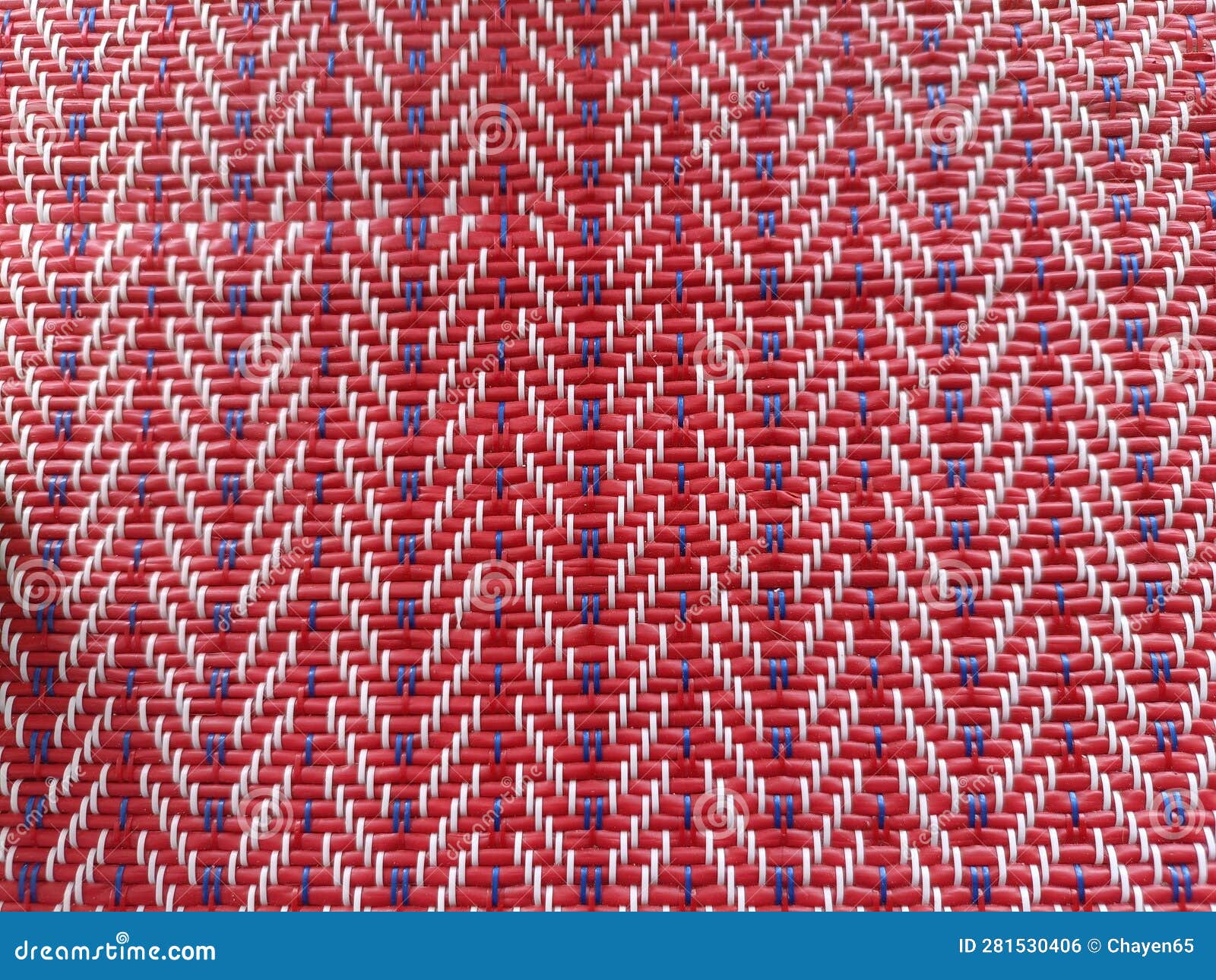Traditional Pattern Weaving of Red Folk Mats Stock Photo - Image of ...
