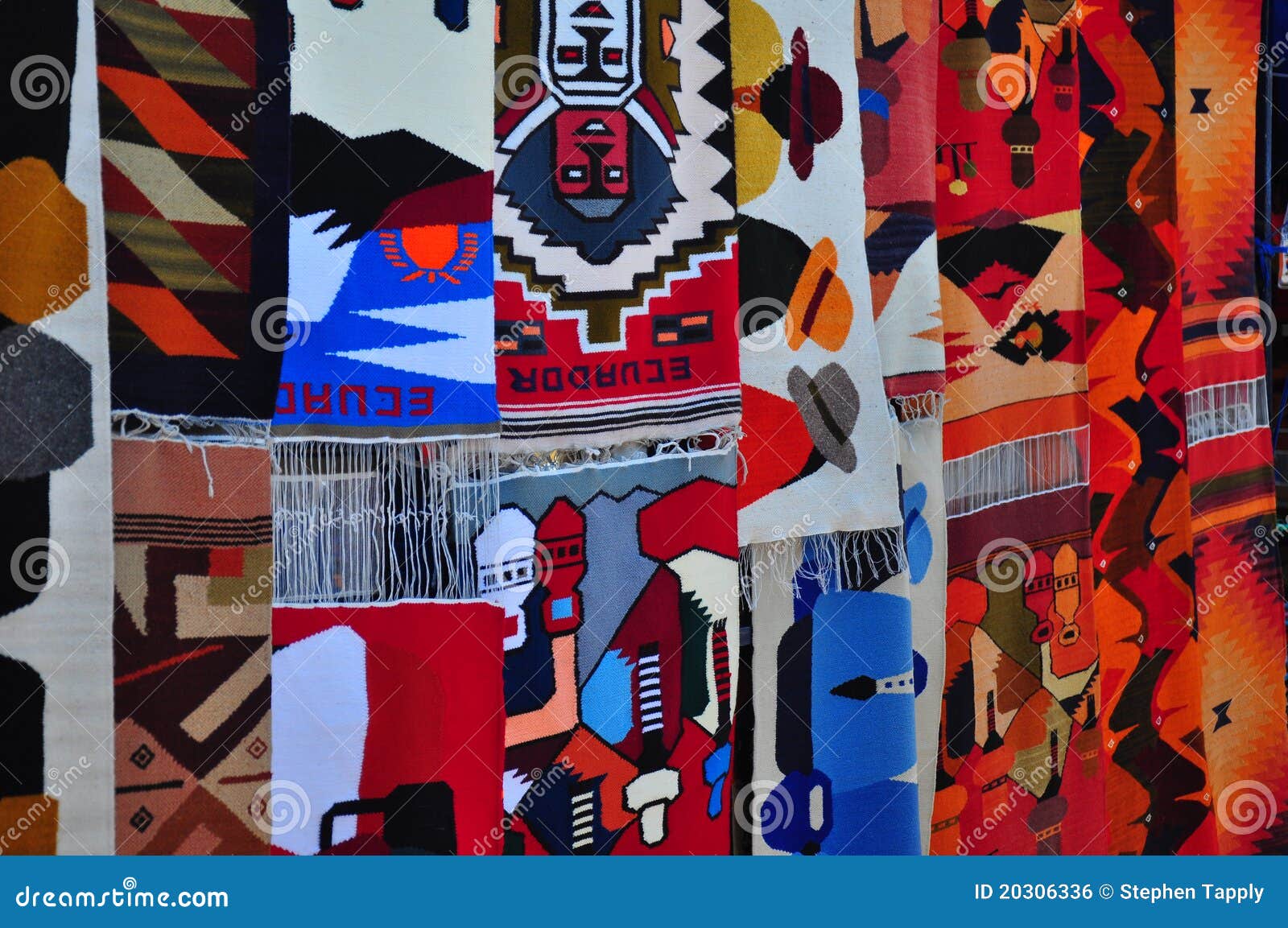 Traditional Patterned Fabric Ecuador Stock Photos - Free & Royalty-Free ...