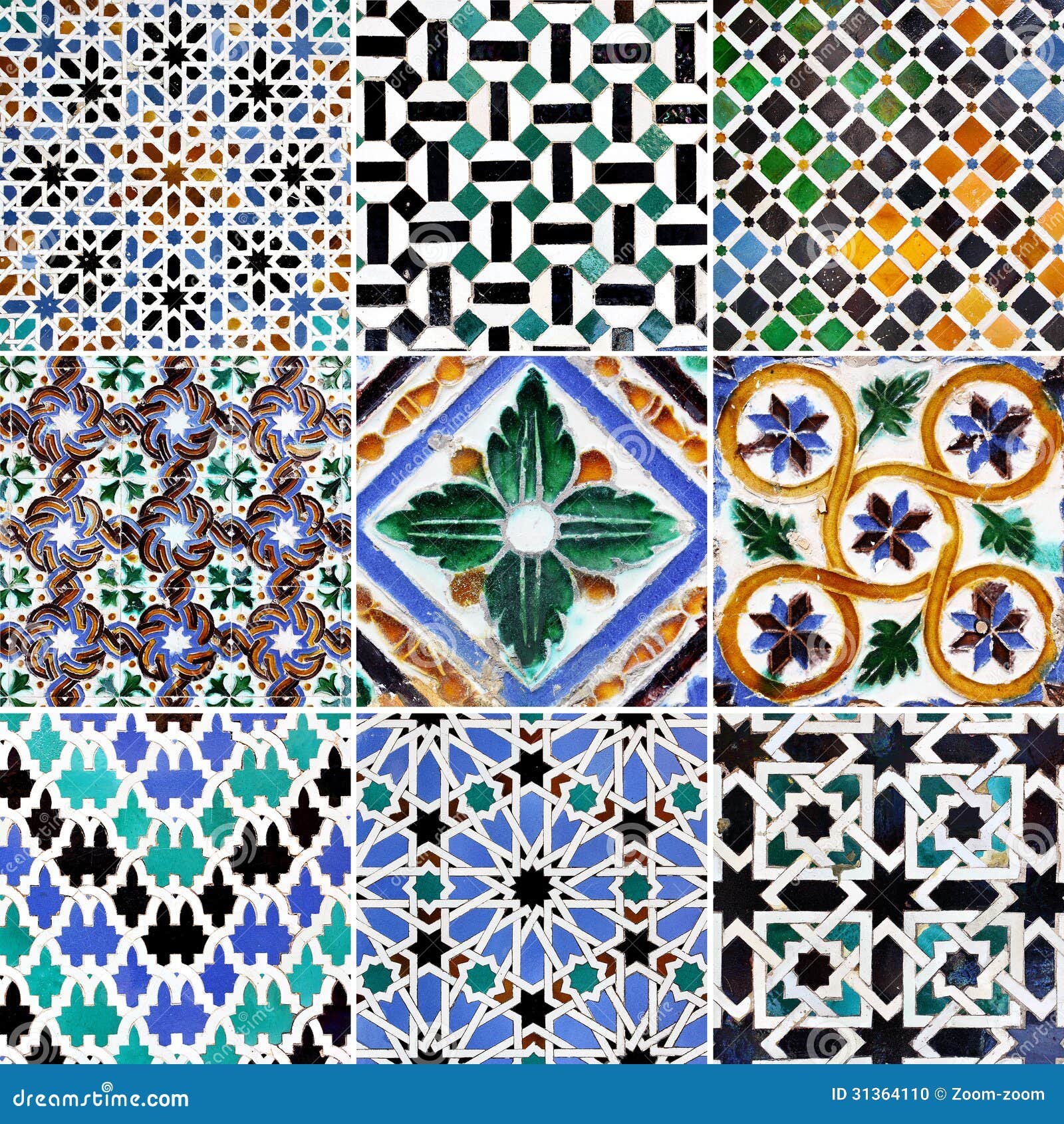 Traditional patterns stock photo. Image of azulejo, floral - 31364110