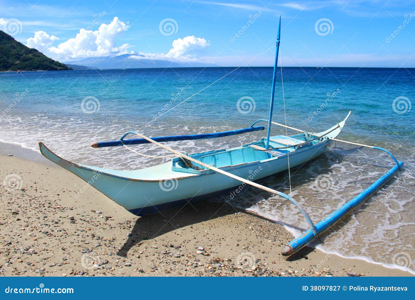 Traditional Philippines Boat Stock Image - Image of asia, ocean: 38097827