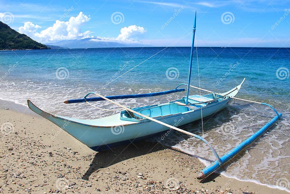 Traditional Philippines Boat Stock Image - Image of asia, ocean: 38097827