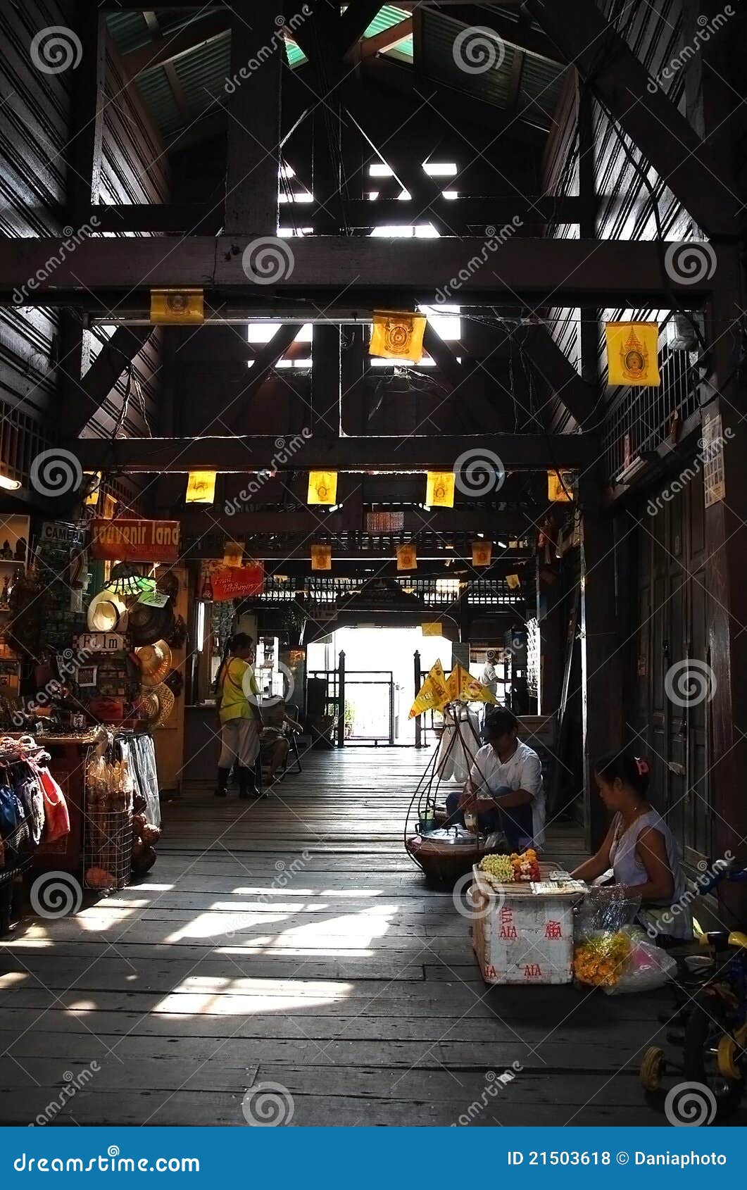 Traditional Pier Market in Thailand Editorial Stock Photo - Image of ...