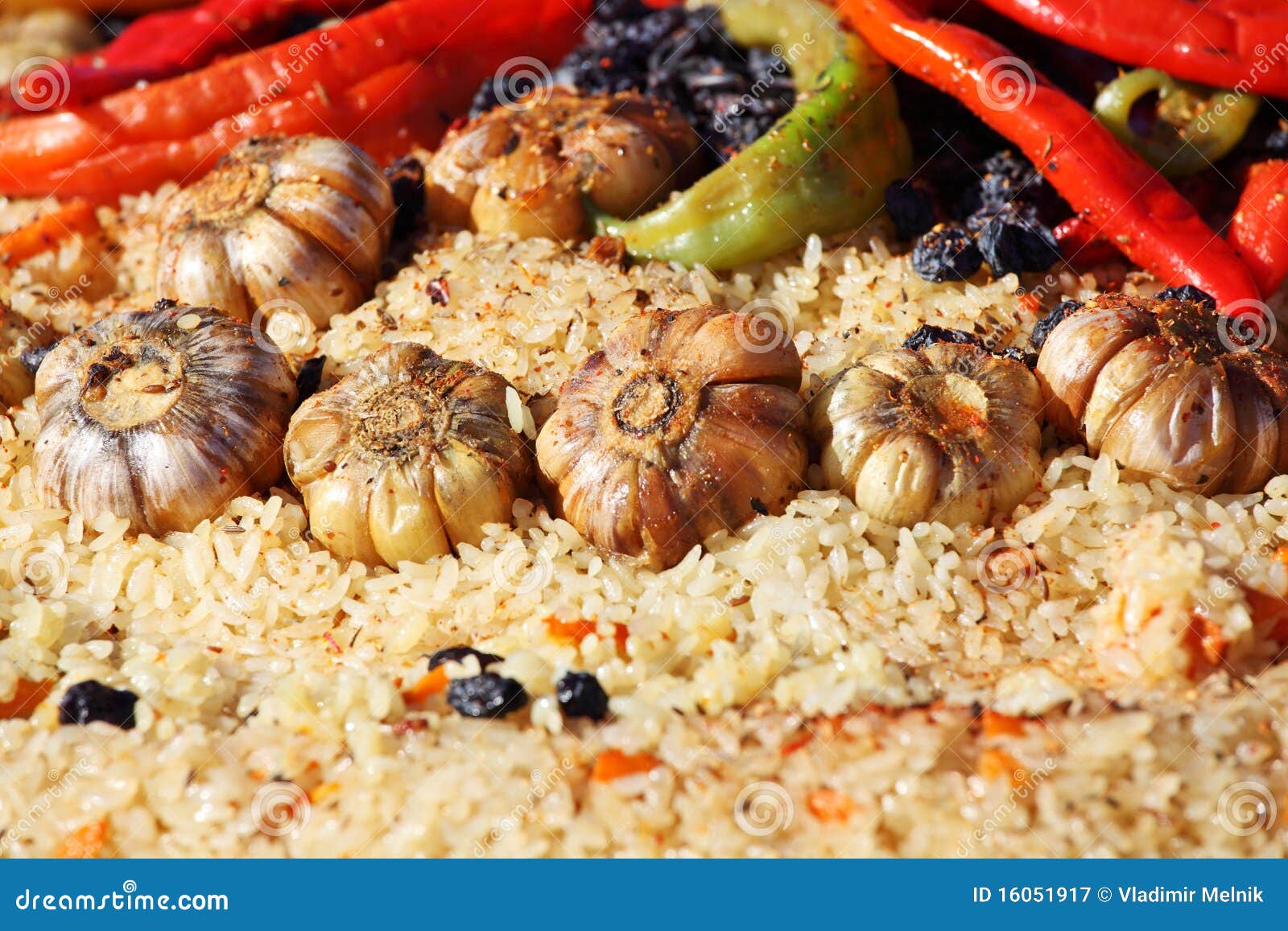 Traditional pilaf stock image. Image of mutton, rice - 16051917