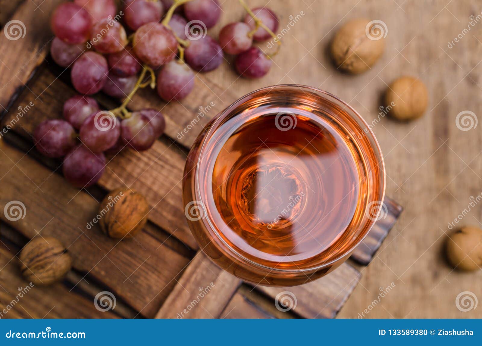 Traditional Pink Alcoholic Drink Stock Photo - Image of color, closeup ...