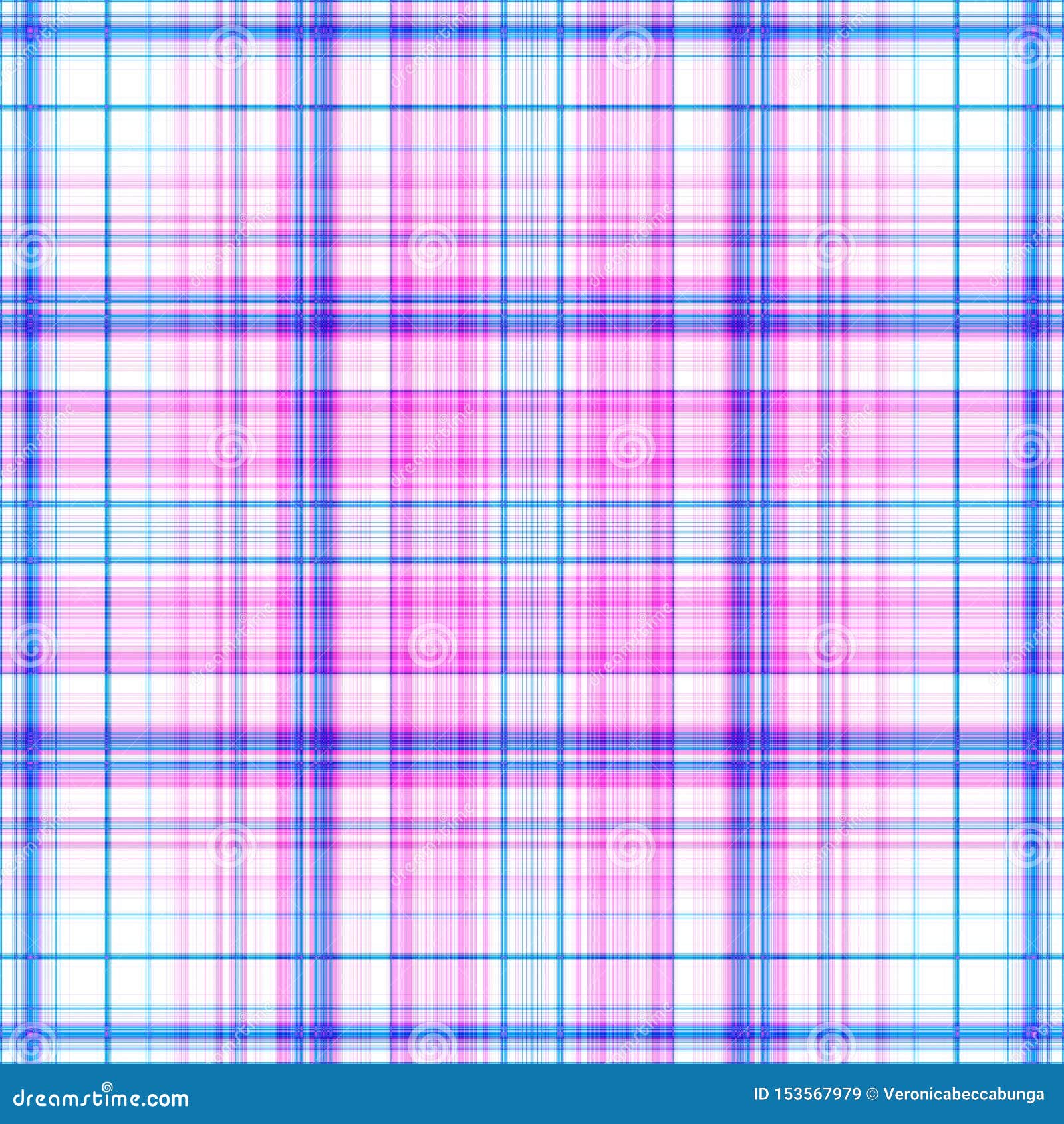 Pink and Blue Plaid Pattern Background Stock Illustration ...