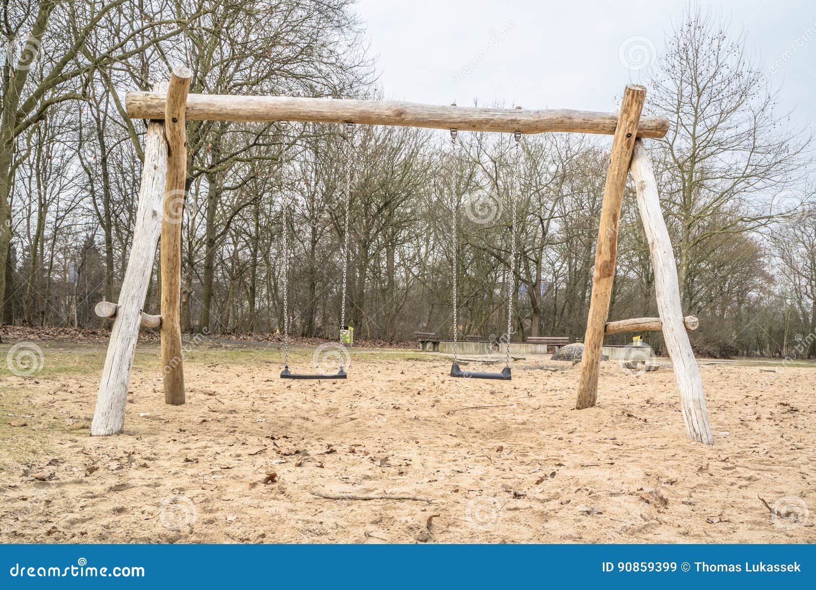 Traditional Playground in a Town Stock Image - Image of ...