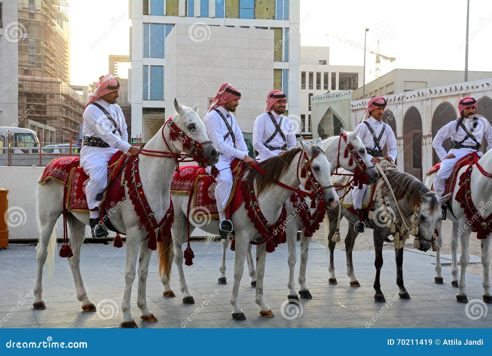 Traditional Police, Doha, Qatar Editorial Stock Image - Image of ...