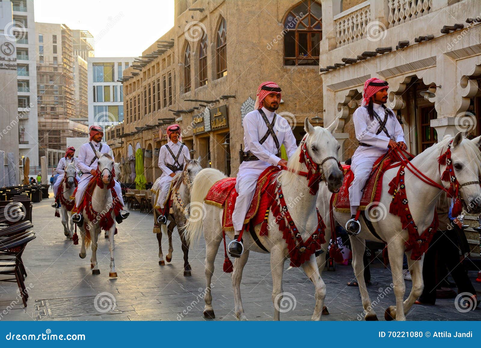 Traditional Police, Doha, Qatar Editorial Image - Image of mammal ...
