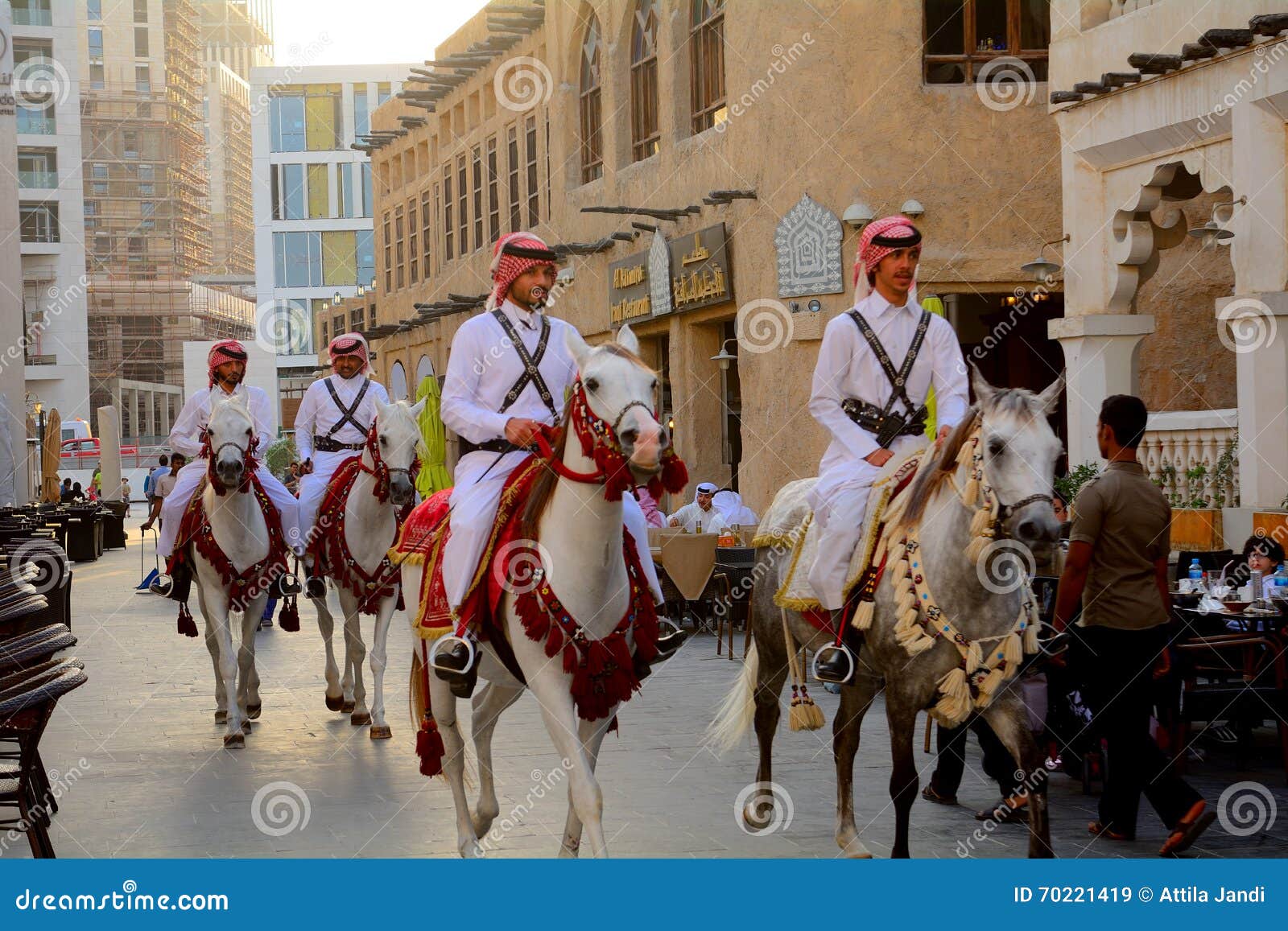 Traditional Police, Doha, Qatar Editorial Stock Image - Image of ...