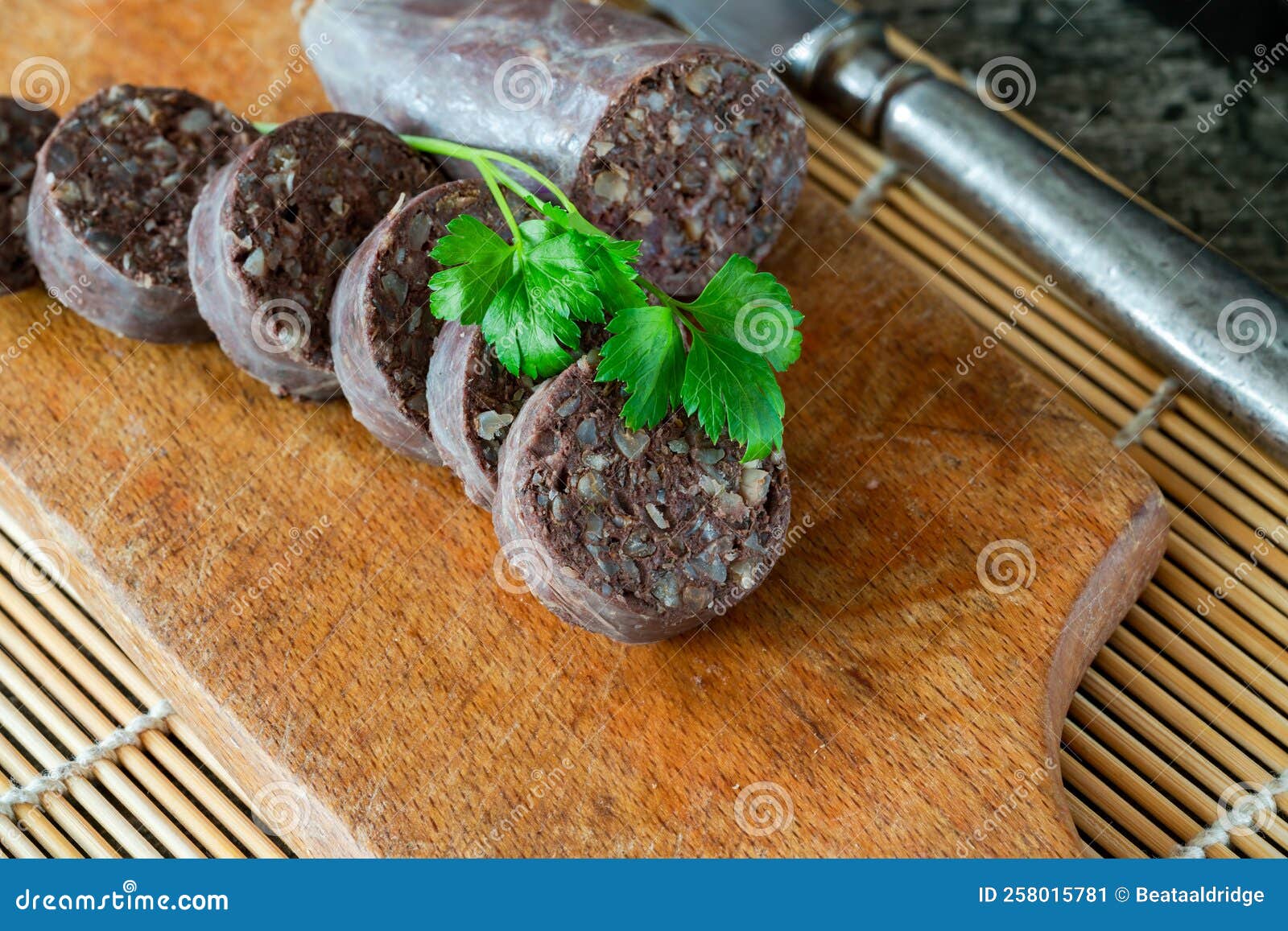 Polish black pudding stock image. Image of barley, delicious - 258015781