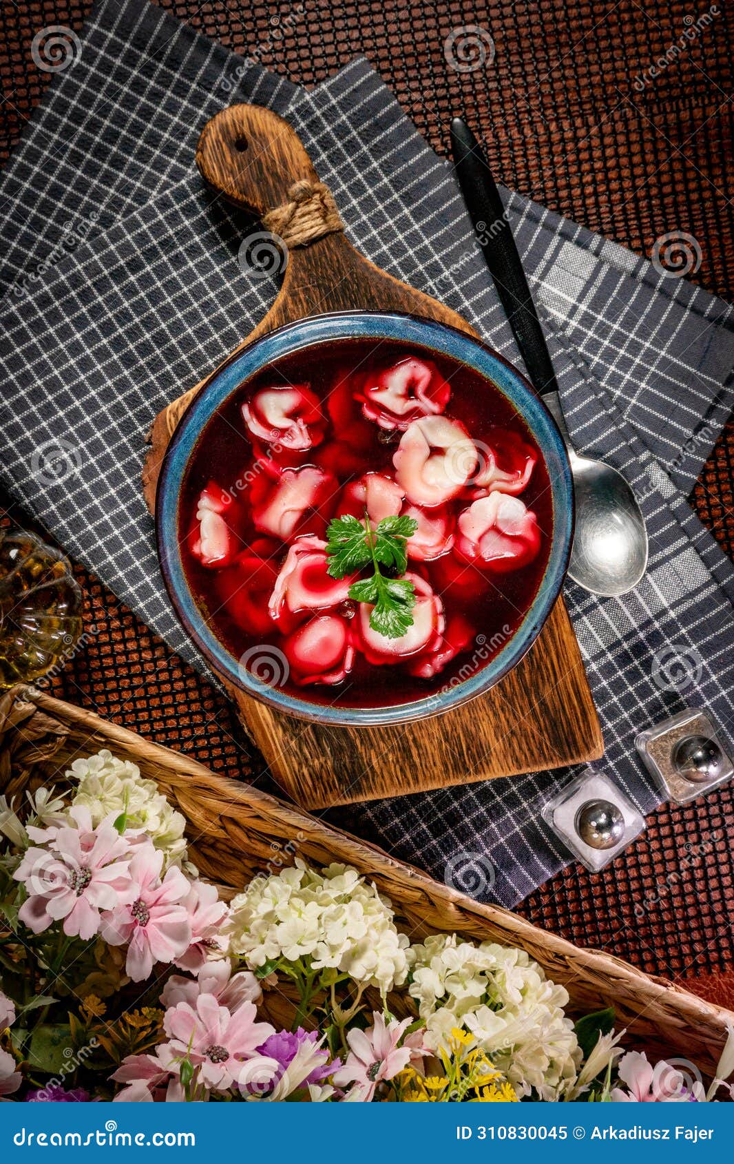 Traditional Polish Clear Red Borscht Stock Image - Image of dish ...