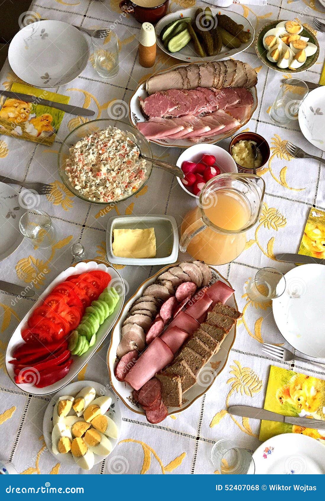 Traditional Polish Easter Table Stock Photo - Image of easter ...