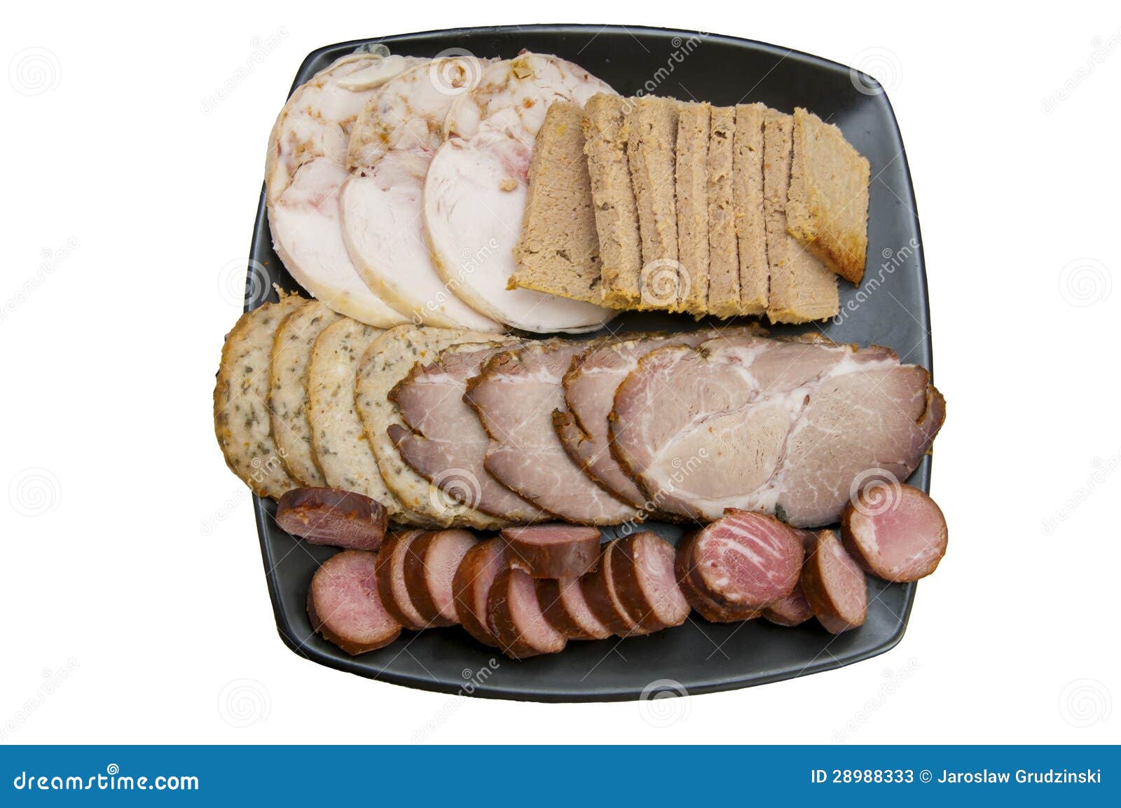 Traditional Polish meat stock image. Image of catered - 28988333