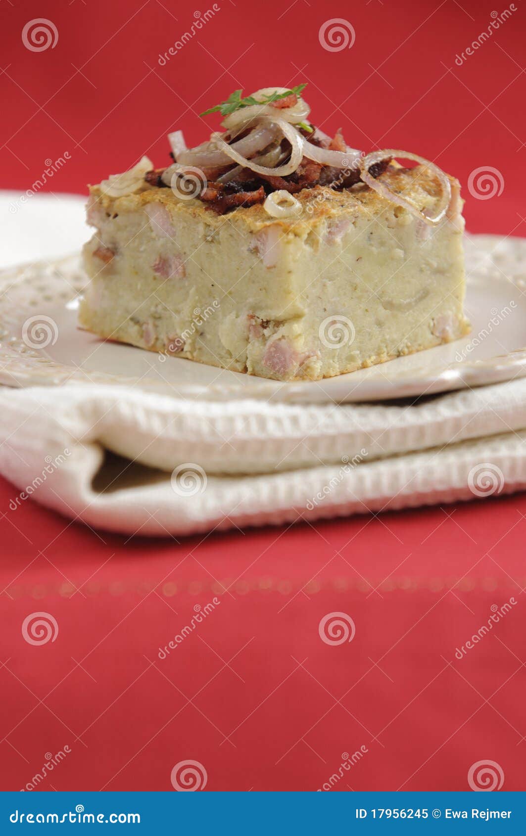 Traditional Polish Potato Babka Stock Image - Image of food, eastern ...