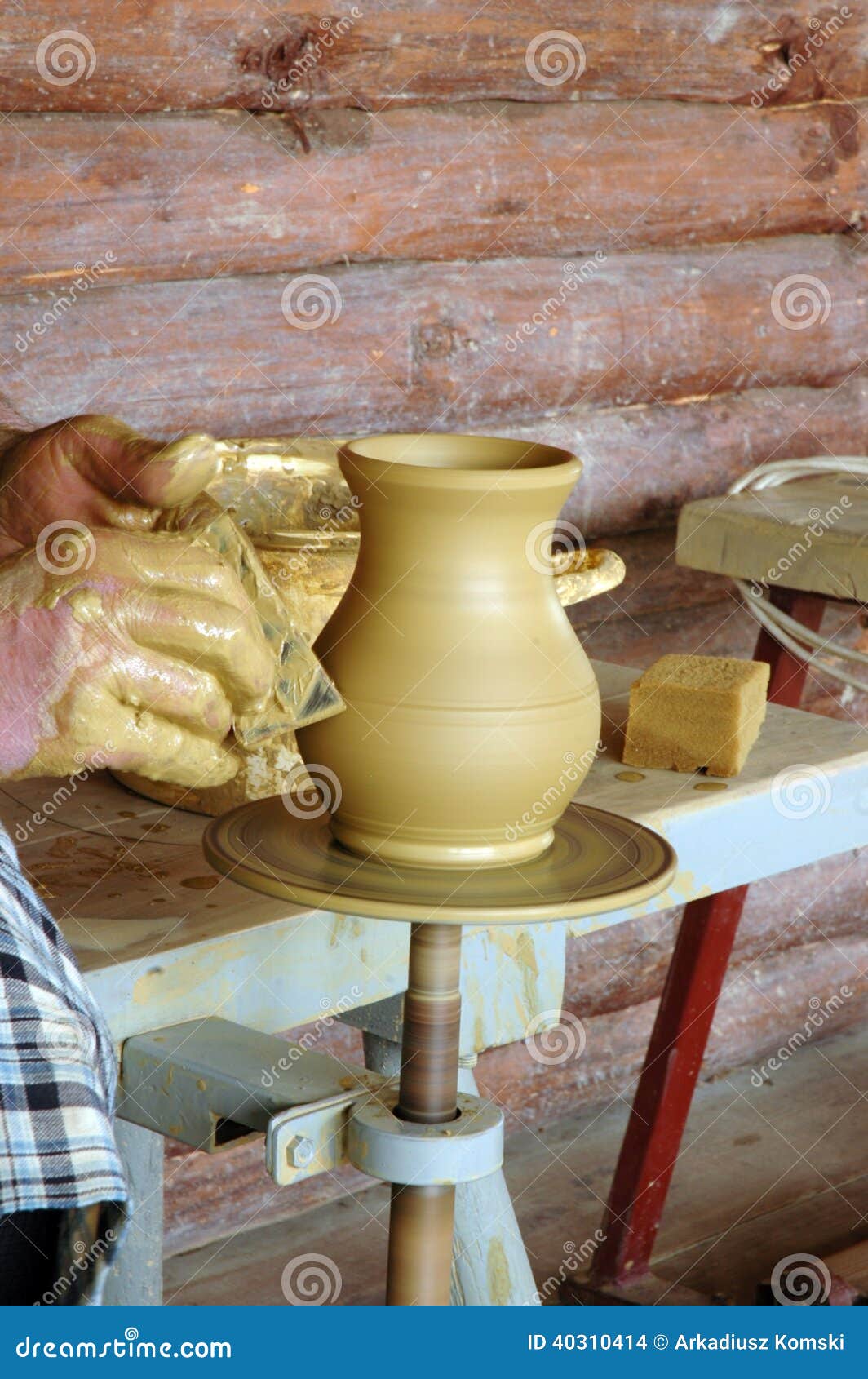 Traditional Polish pottery stock photo. Image of craft - 40310414