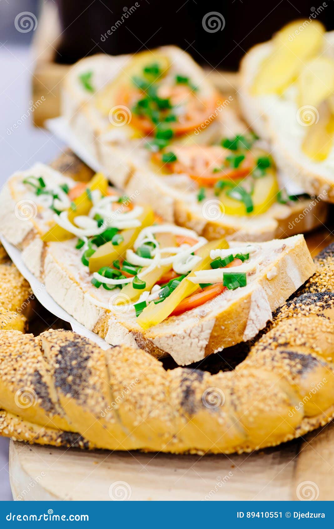 Traditional Polish Sandwich with Lard Stock Image - Image of europe ...