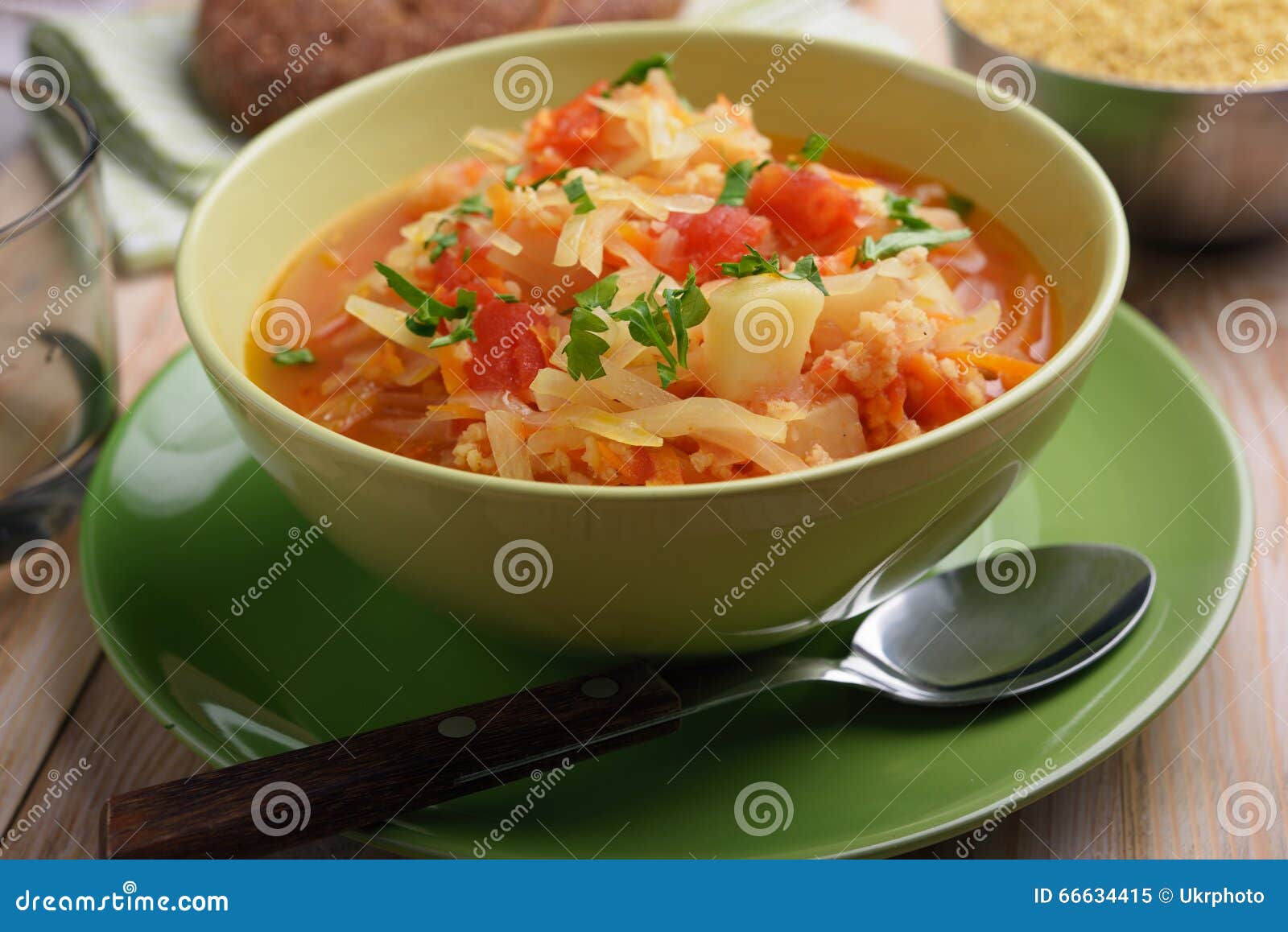 Traditional Polish Soup Kapusnyak Stock Image - Image of closeup ...