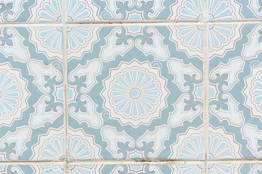 Traditional Portuguese Azulejo Tile Pattern Stock Illustration ...
