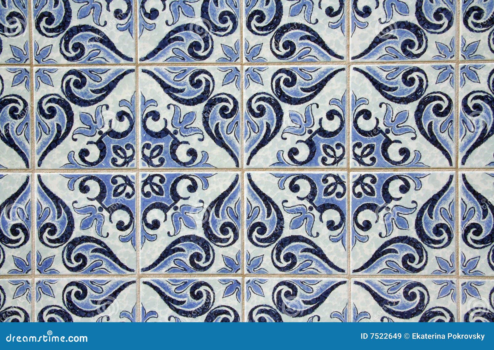 Traditional Portuguese Azulejos Stock Image - Image of spanish, blue ...