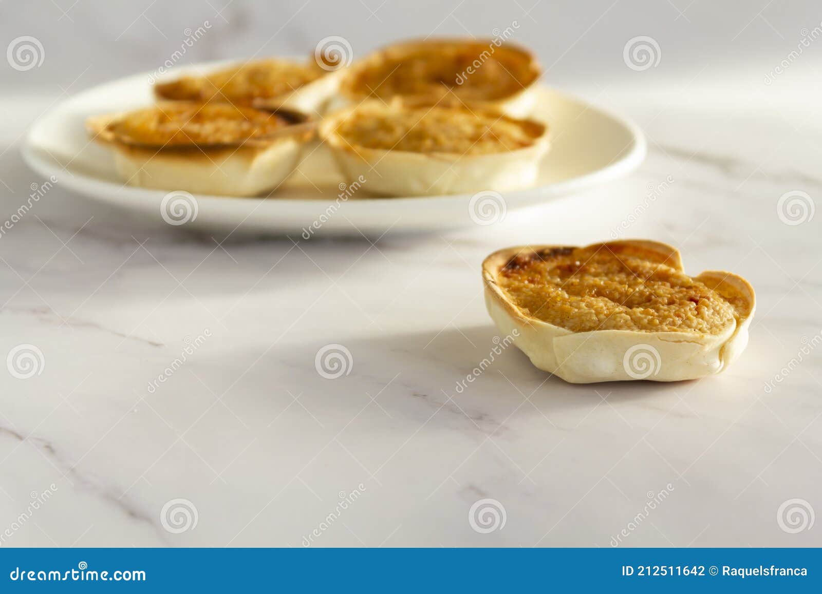 Traditional Portuguese Cheesecake Called Queijada De Sintra Stock Photo ...