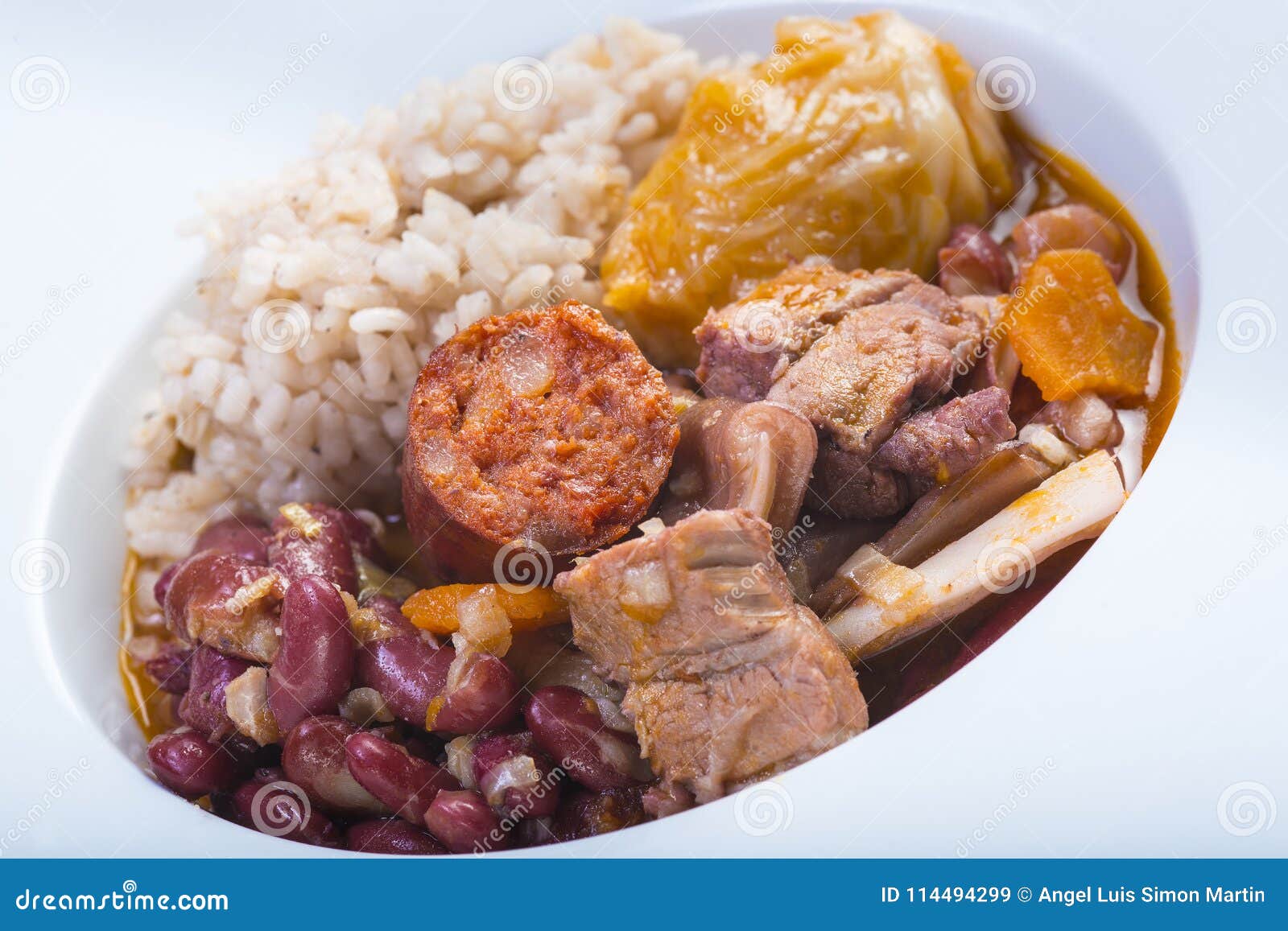 Portuguese feijoada stock image. Image of eating, brazil - 114494299
