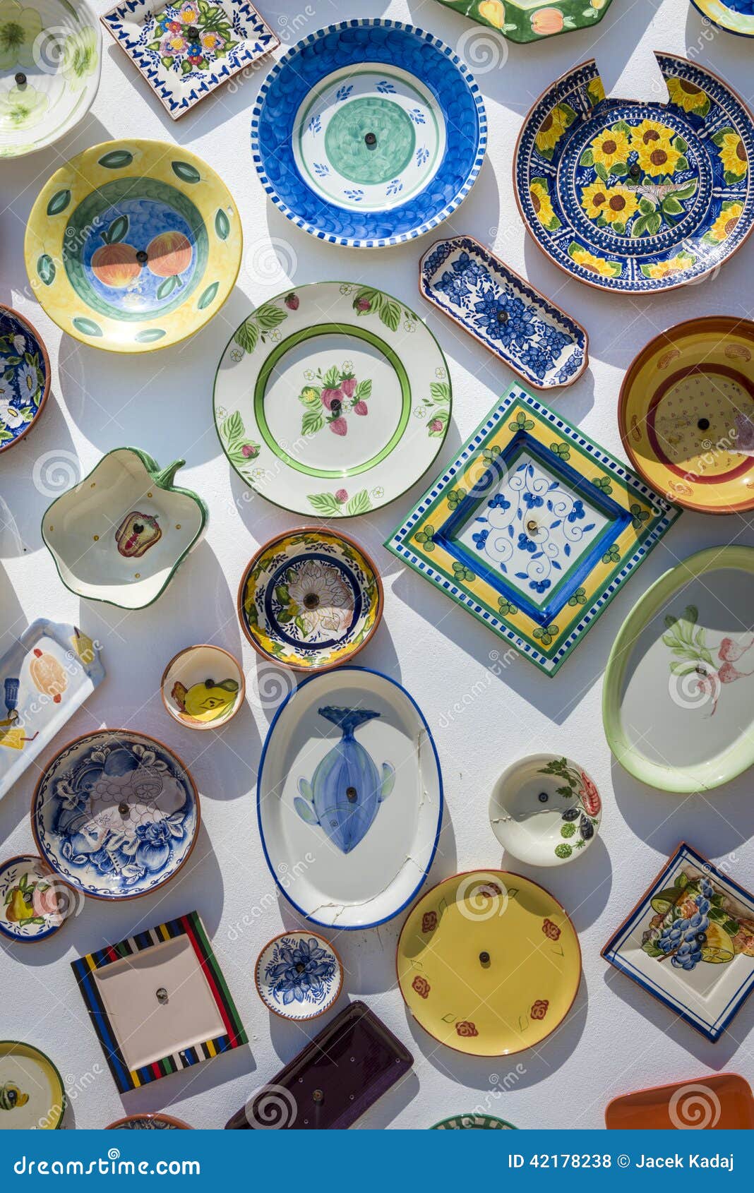 Traditional Portuguese Handcrafted Plates Stock Photo - Image of beauty ...