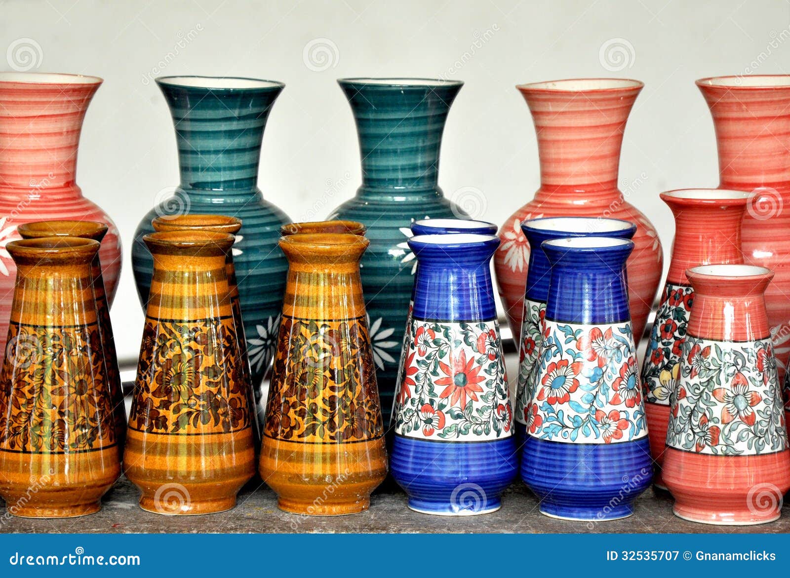 Traditional pots stock image. Image of collection, romania - 32535707