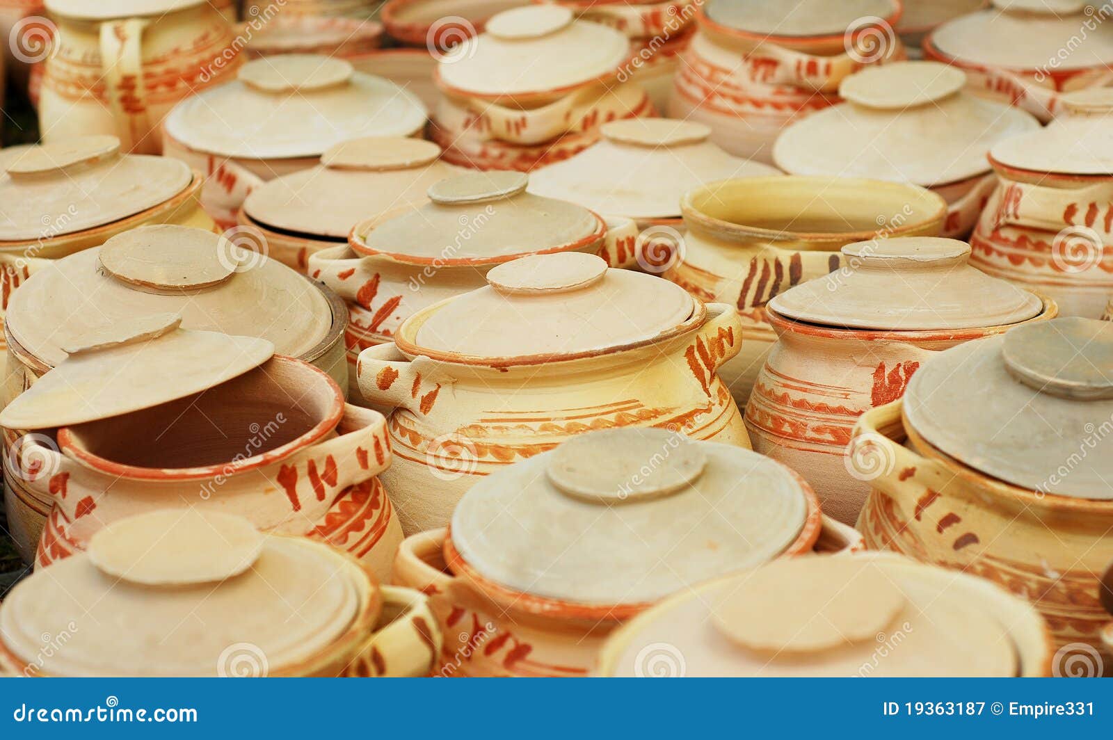 Traditional pottery stock image. Image of ceramic, vintage - 19363187