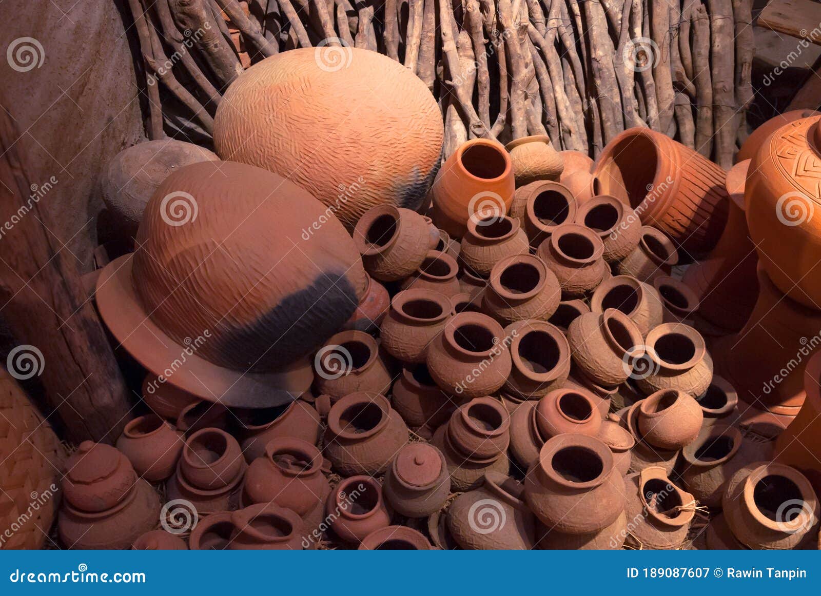 Traditional Pottery ,Clay Pots of Various Sizes and Heaps,Showcase of ...