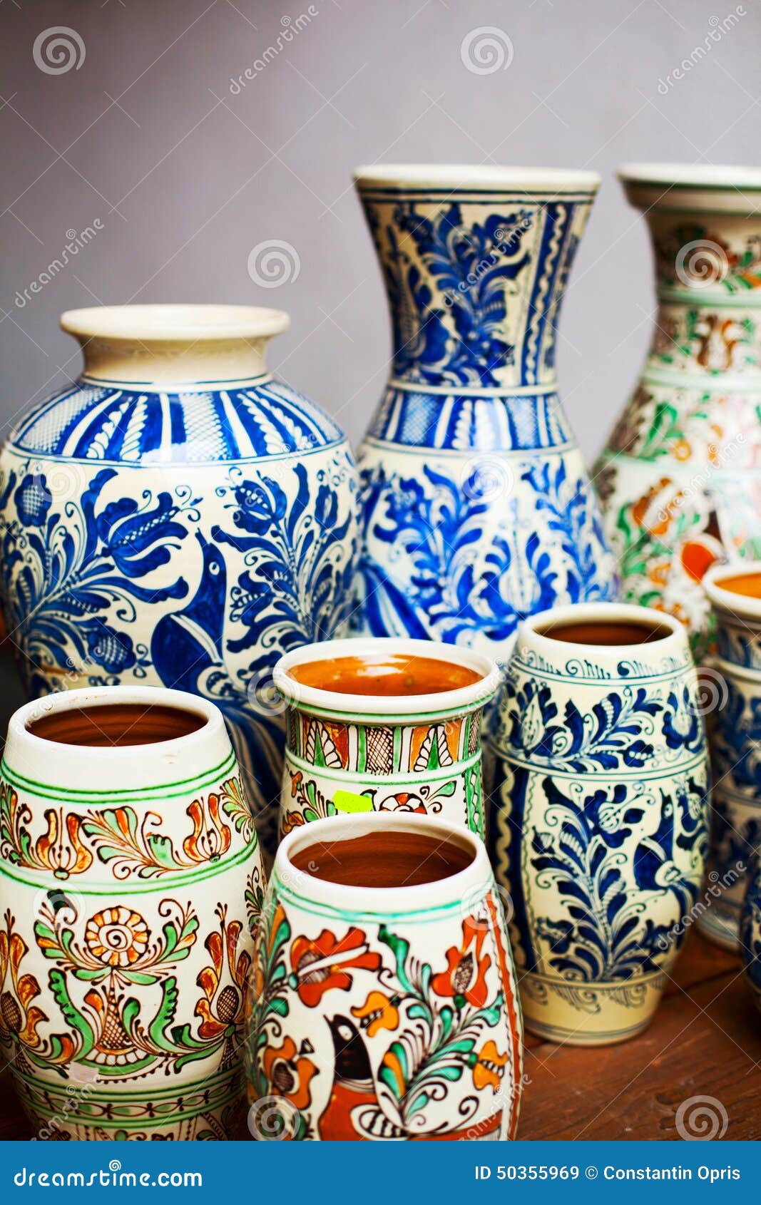 Traditional pottery stock image. Image of rural, size - 50355969
