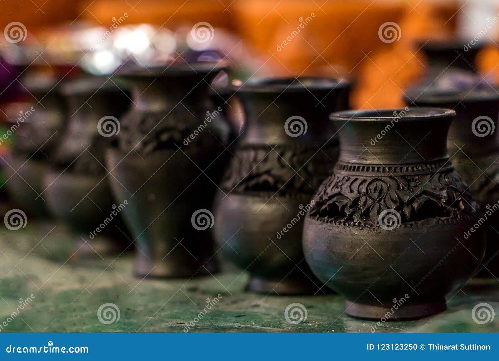 Traditional Pottery Earthenware Stock Photo - Image of clay, pottery ...