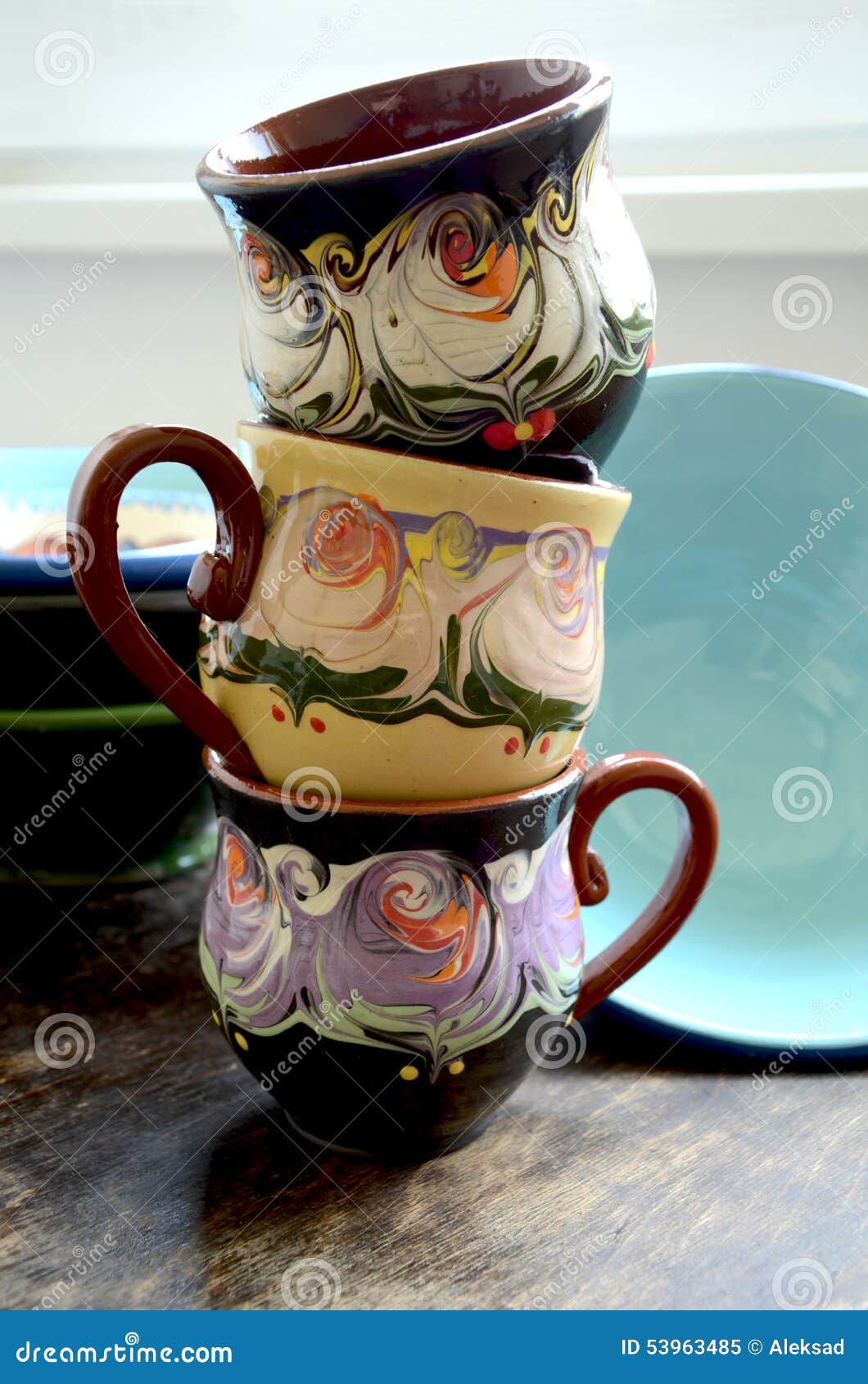 Traditional Pottery stock image. Image of crockery, earthware - 53963485
