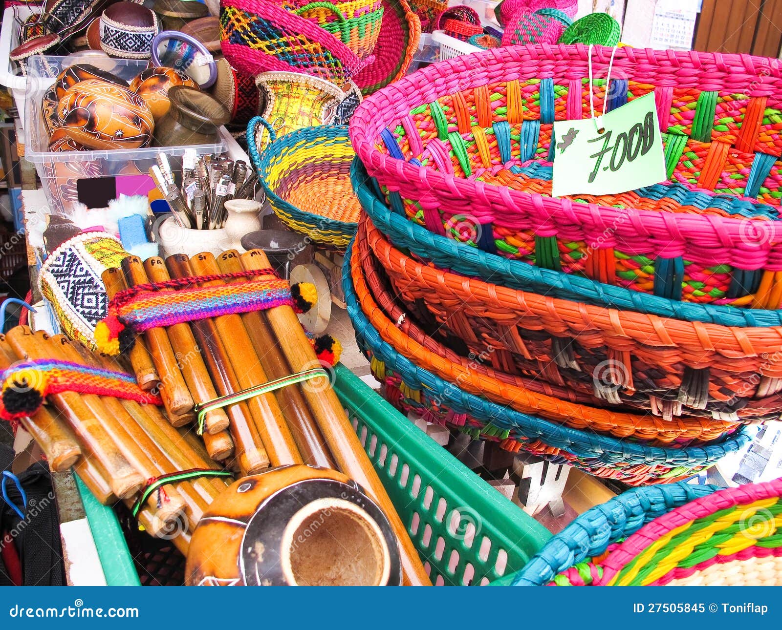 Traditional Products, Andes, Chile Stock Image - Image of market ...
