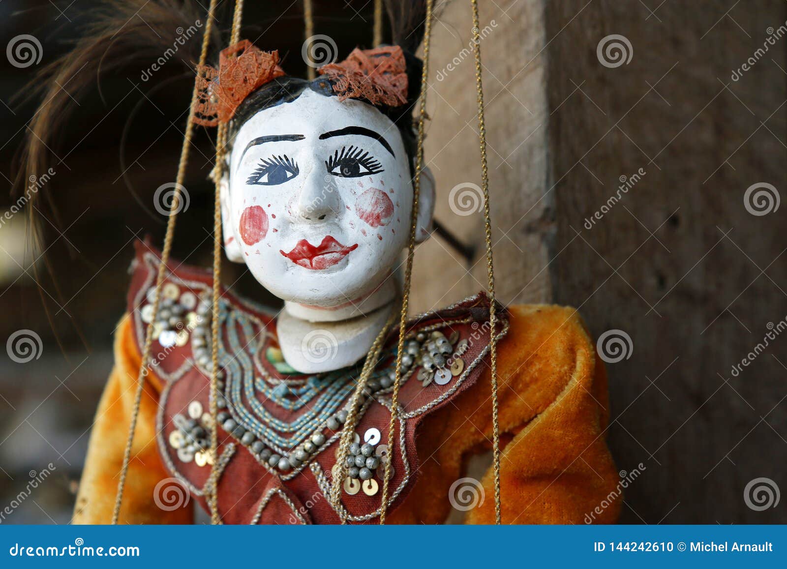 Traditional puppet o stock photo. Image of theater, ancient - 144242610