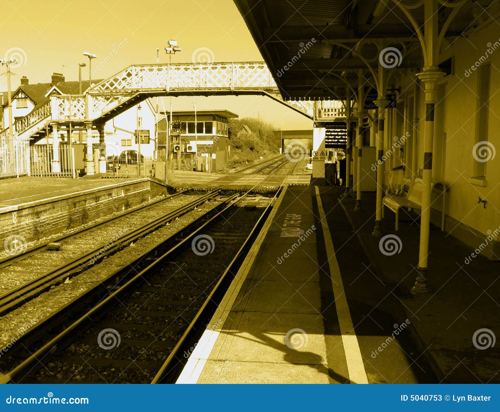 Traditional Railway Station Stock Image - Image of station, black: 5040753