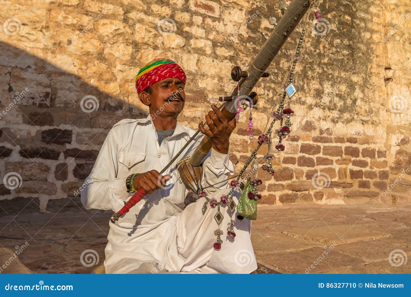 Traditional Rajasthani Musician Editorial Image - Image of folk ...