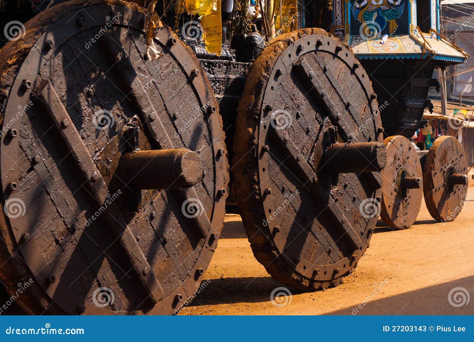 Traditional Ratha Big Small Chariots Wheels Stock Image - Image of ...