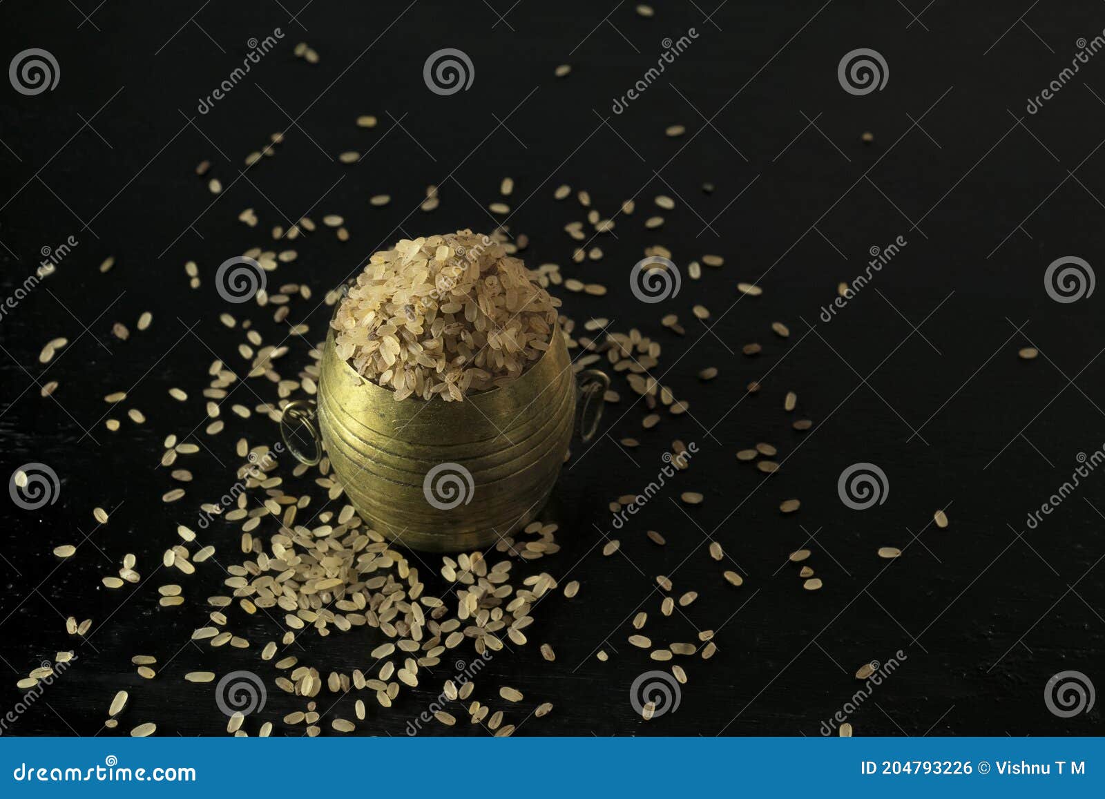 Traditional Raw Rice Measuring Container in Kerala Stock Photo - Image ...