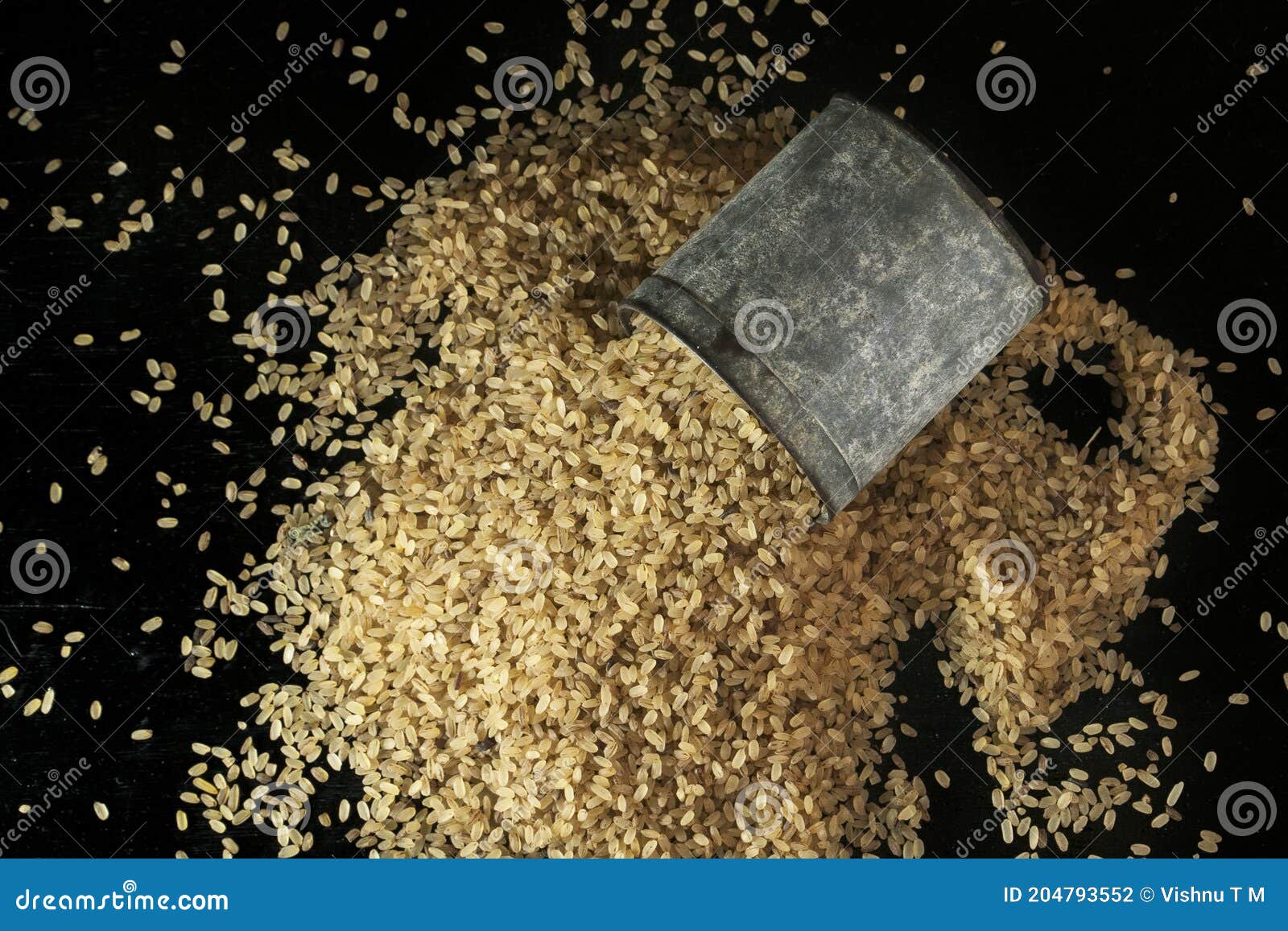 Traditional Raw Rice Measuring Container in Kerala Stock Photo - Image ...