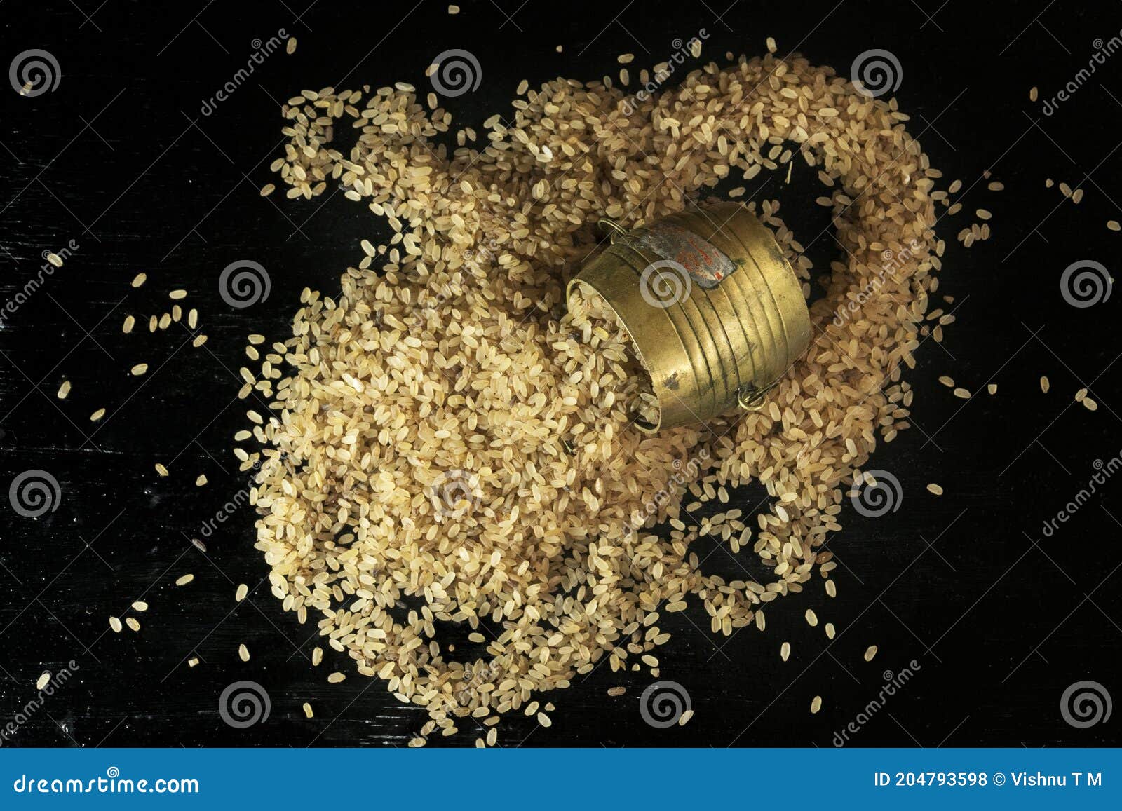 Traditional Raw Rice Measuring Container in Kerala Stock Photo - Image ...