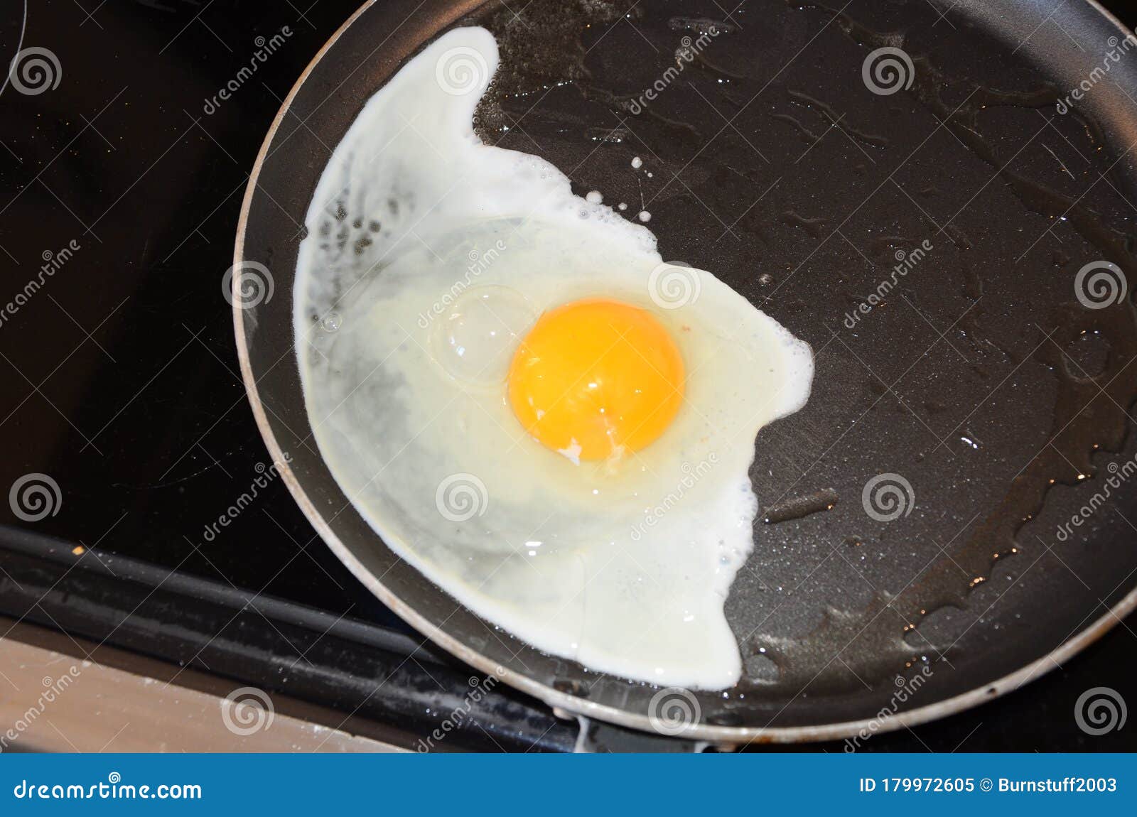 Traditional Recipe Fried Egg Fast Food Stock Image Image Of British