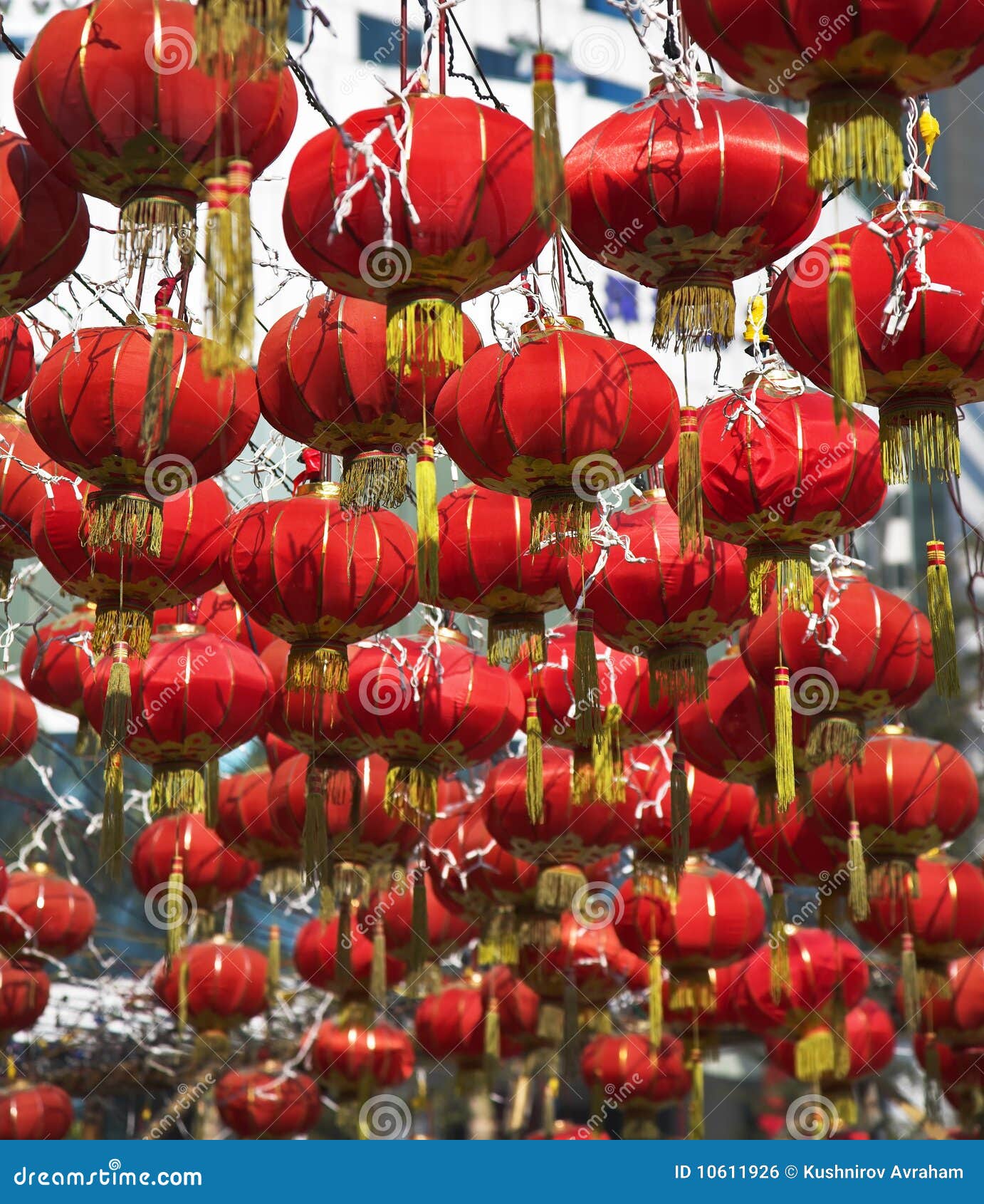 The Traditional Red Lanterns Stock Photo - Image of light, lantern ...