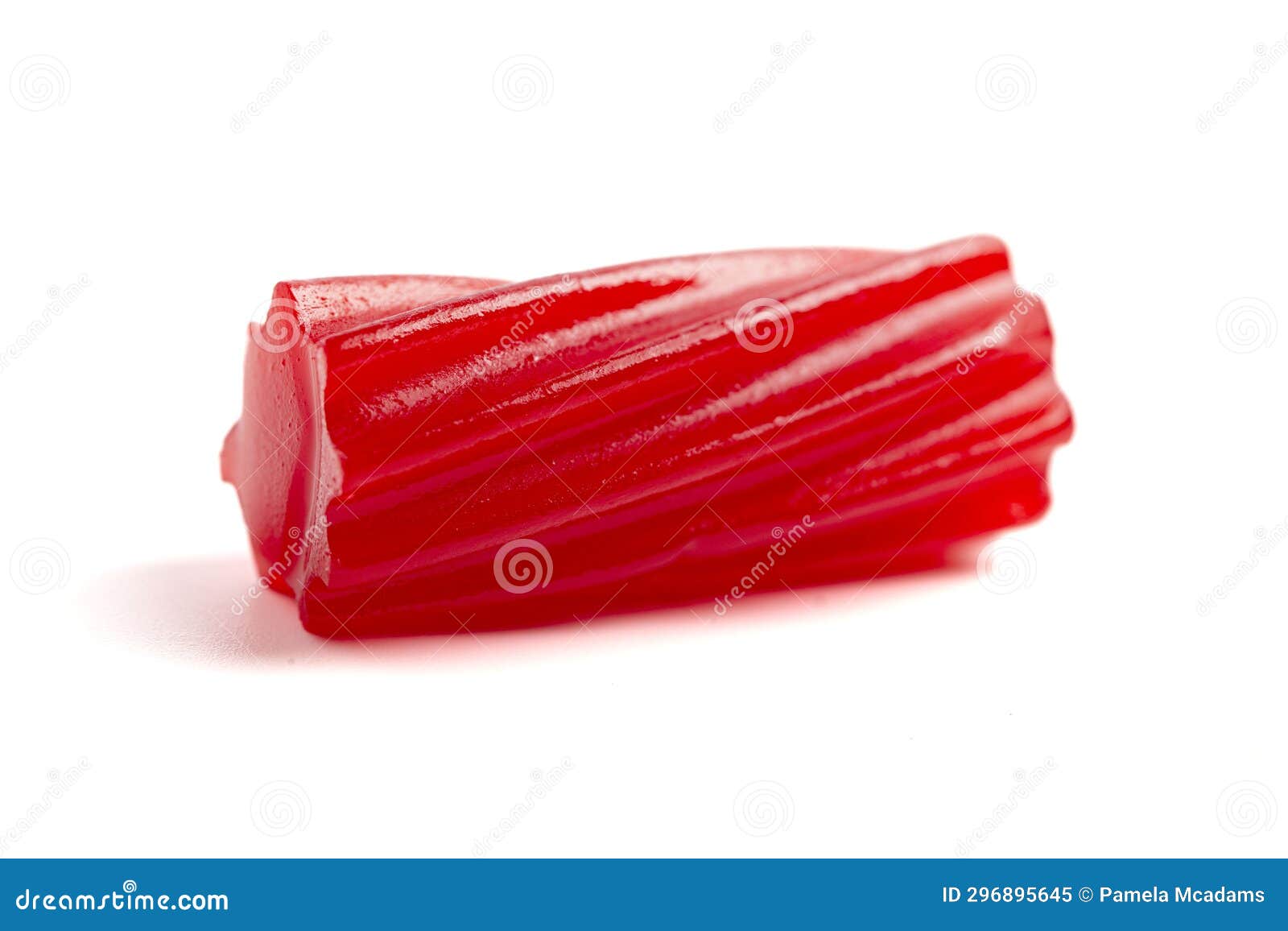 Traditional Red Licorice Pieces Isolated on a White BackgroundRed ...