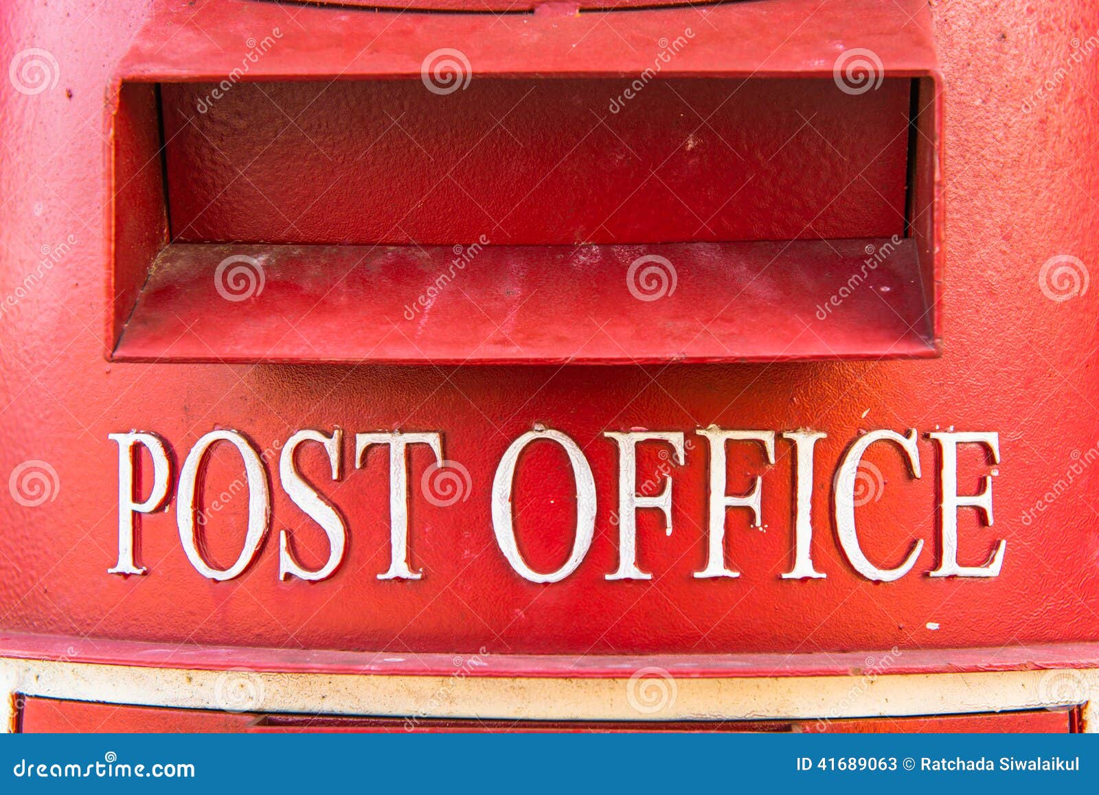 Traditional red mail-box stock image. Image of iron, letter - 41689063